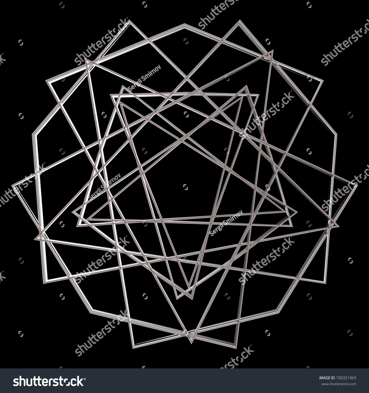 Cosmic Geometry Astrological Star Pattern Symbols Stock Vector (Royalty ...
