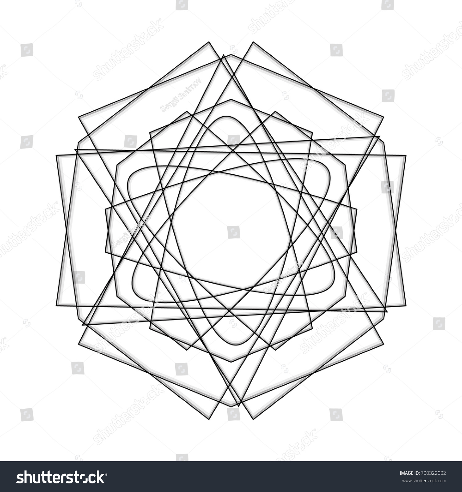 Cosmic Geometry Astrological Star Pattern Symbols Stock Vector (Royalty ...