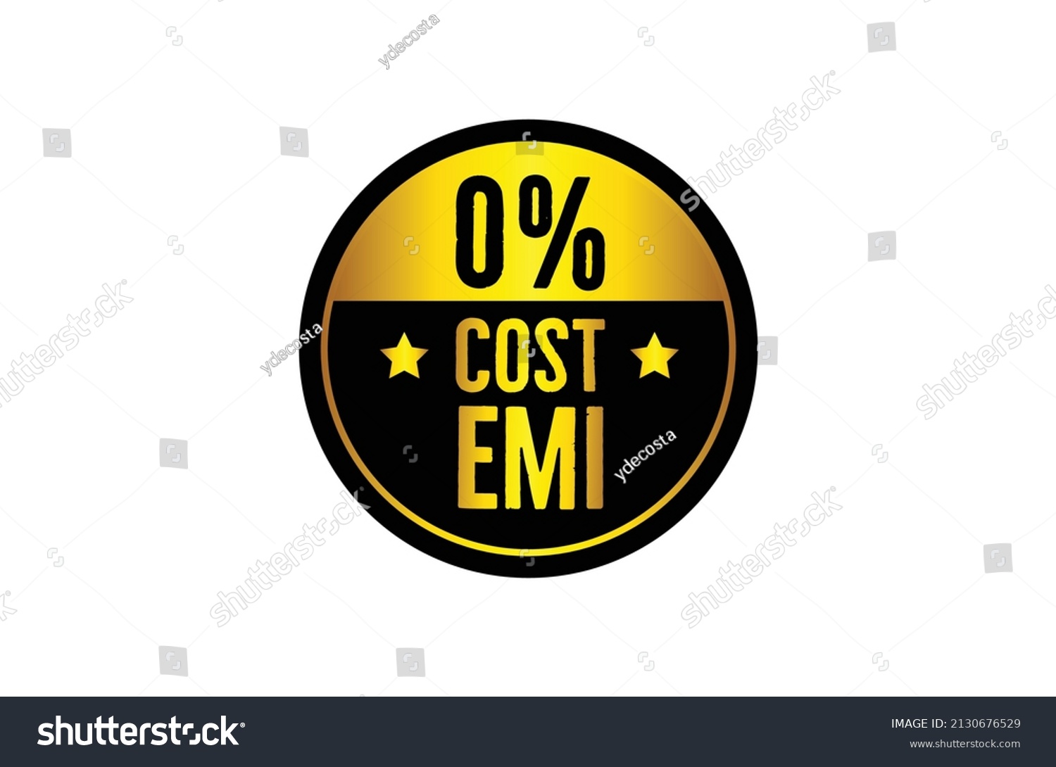 0 Cost Emi Icon Vector Illustration Stock Vector (Royalty Free ...