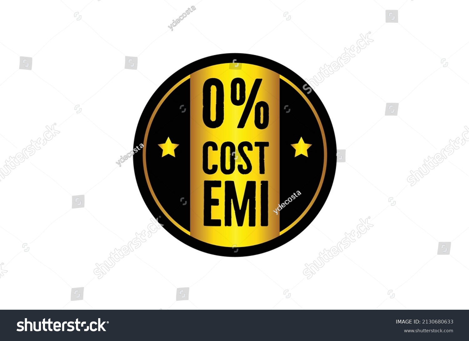 0 Cost Emi Icon Vector Illustration Stock Vector (Royalty Free ...