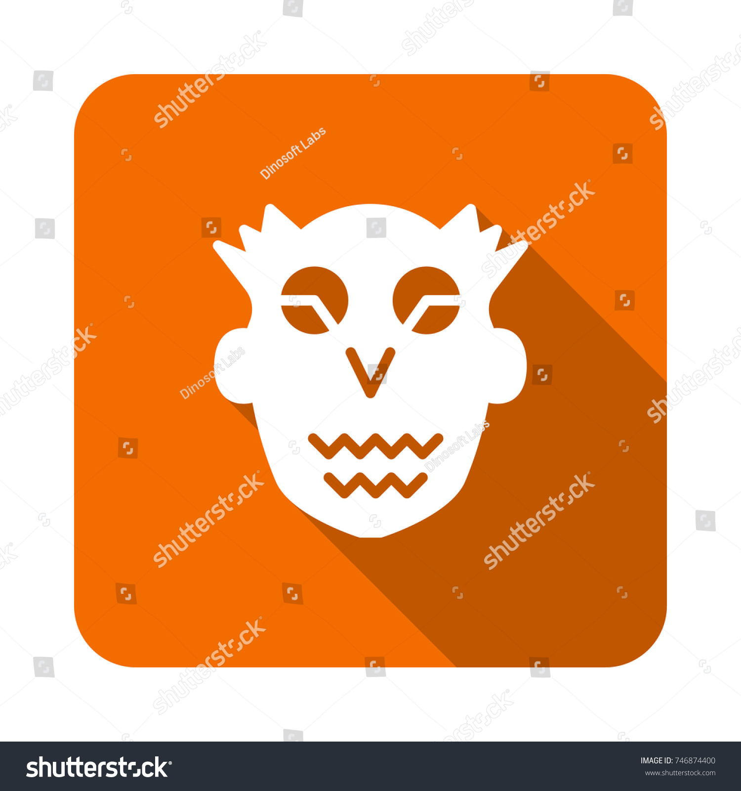 Creepy Icon Stock Vector (Royalty Free) 746874400 | Shutterstock