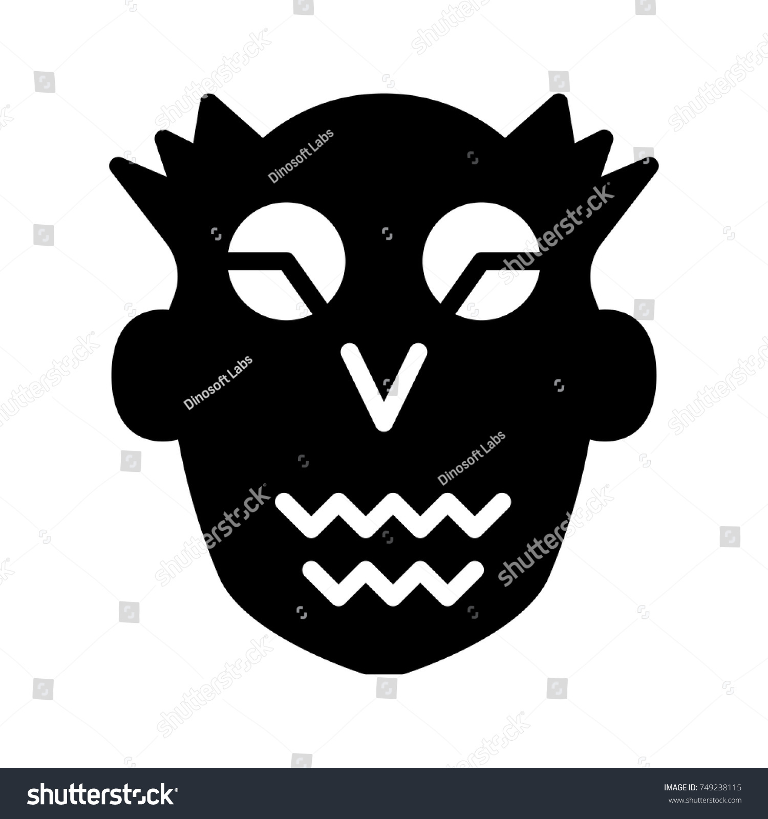 Creepy Icon Stock Vector (Royalty Free) 749238115 | Shutterstock