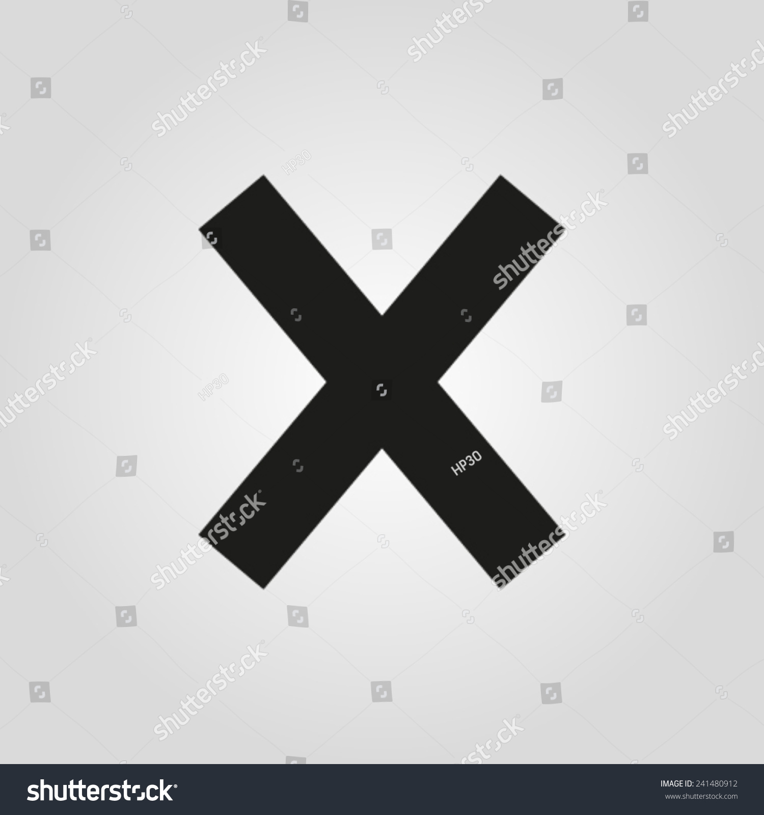 Cross Icon Symbol Stock Vector (Royalty Free) 241480912 | Shutterstock