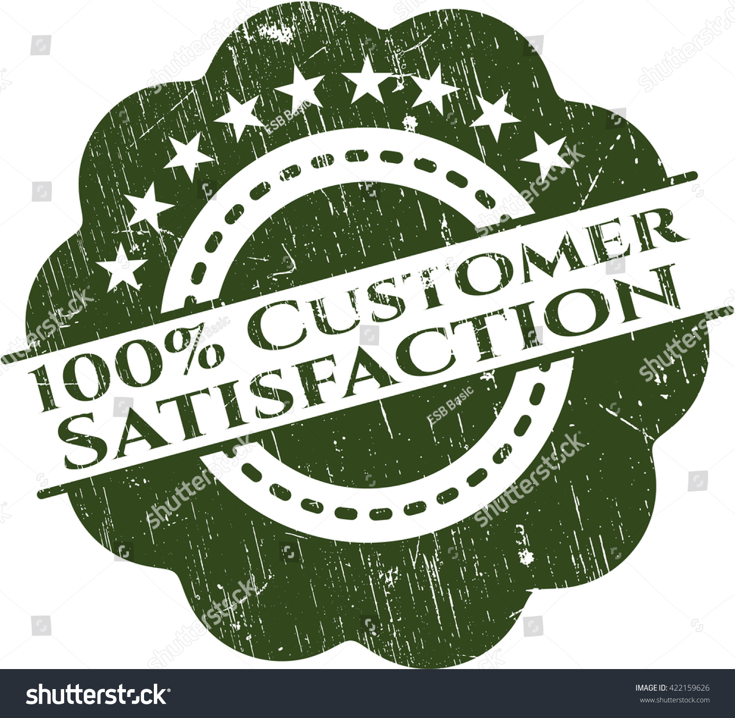 Sello de goma de satisfacción del: vector de stock (libre de regalías ...