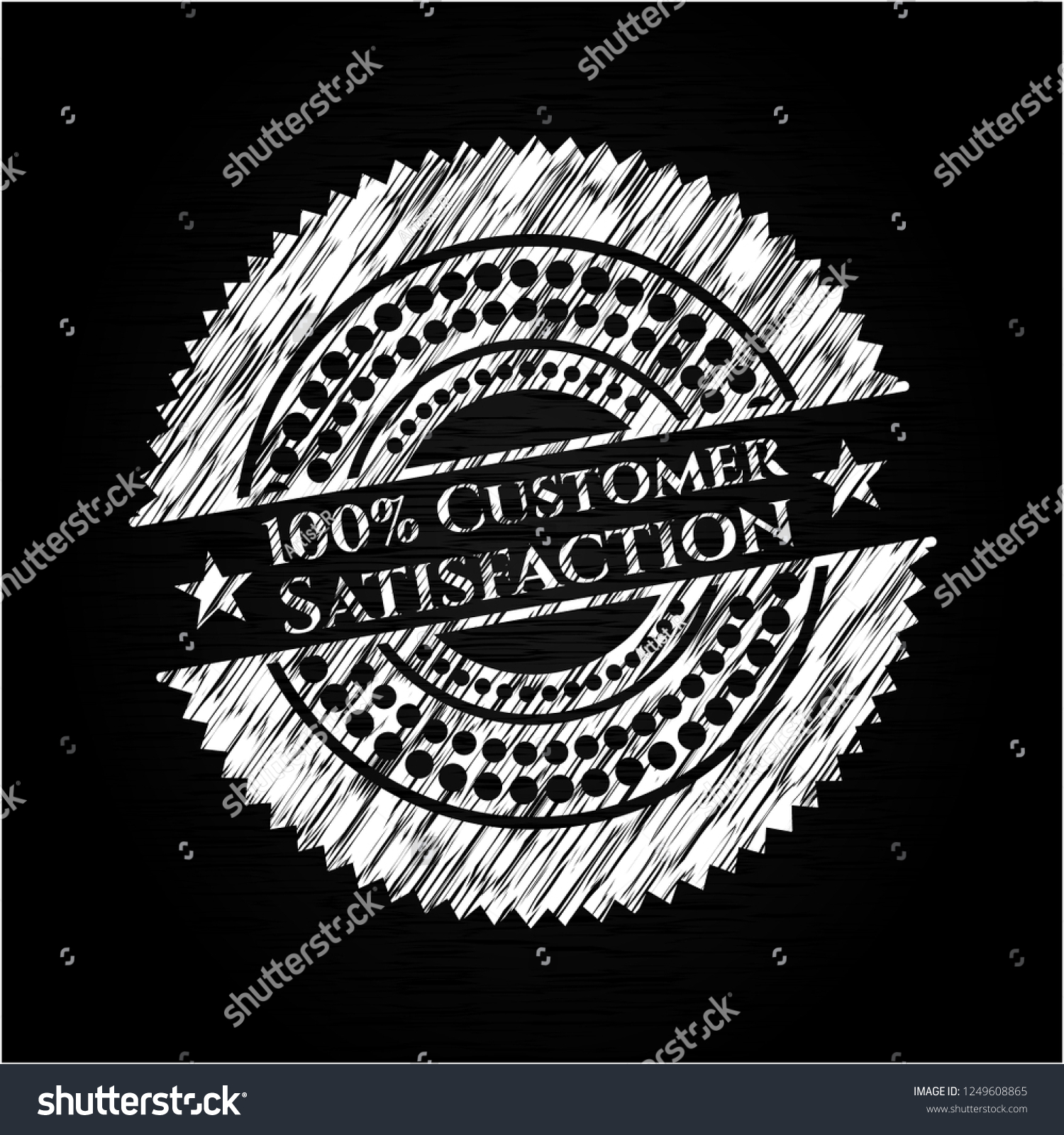 100 Customer Satisfaction Chalkboard Texture: เวกเตอร์สต็อก (ปลอดค่า ...