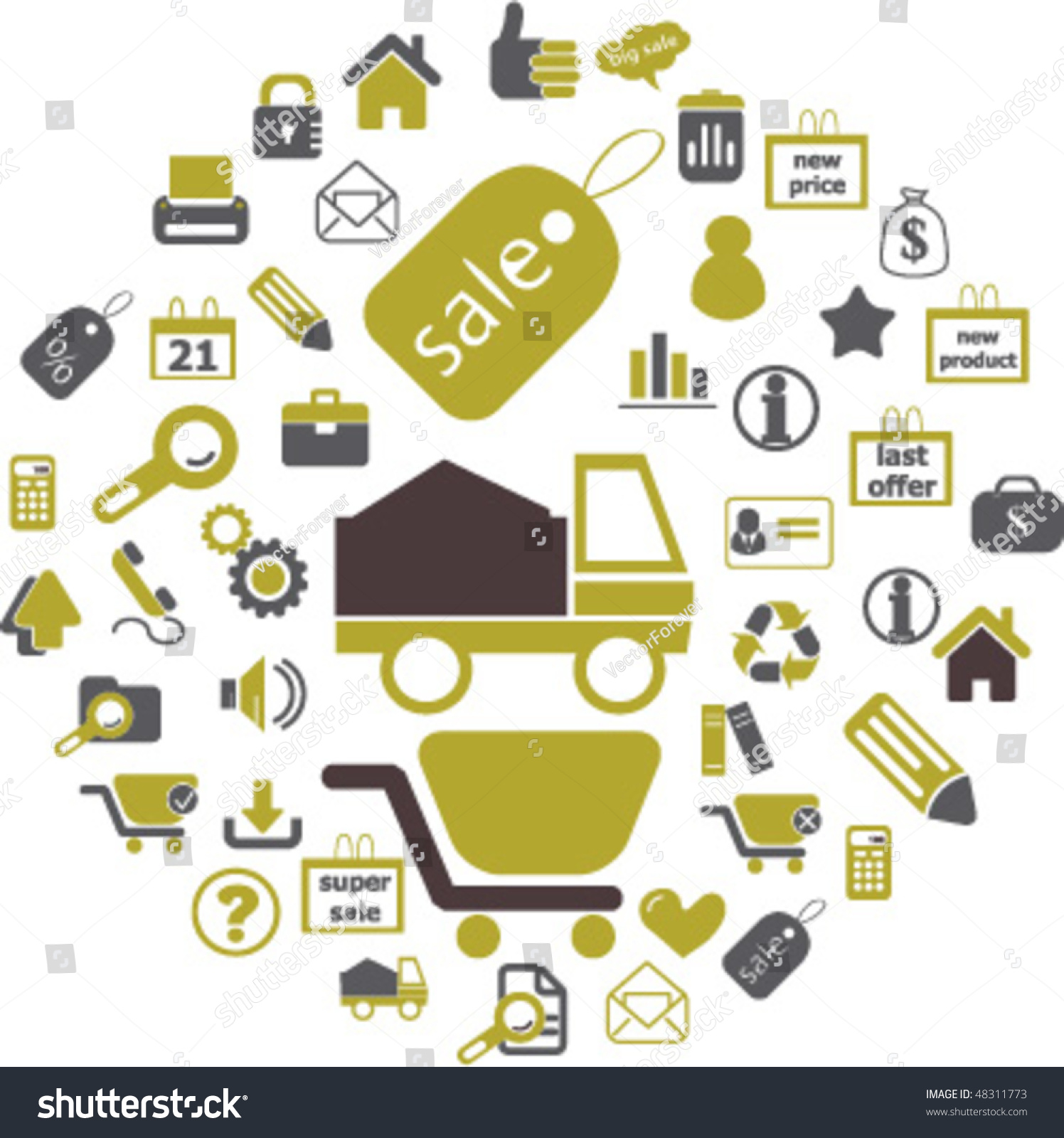 20 Cute Sales Signs Vector Stock Vector (Royalty Free) 48311773 ...