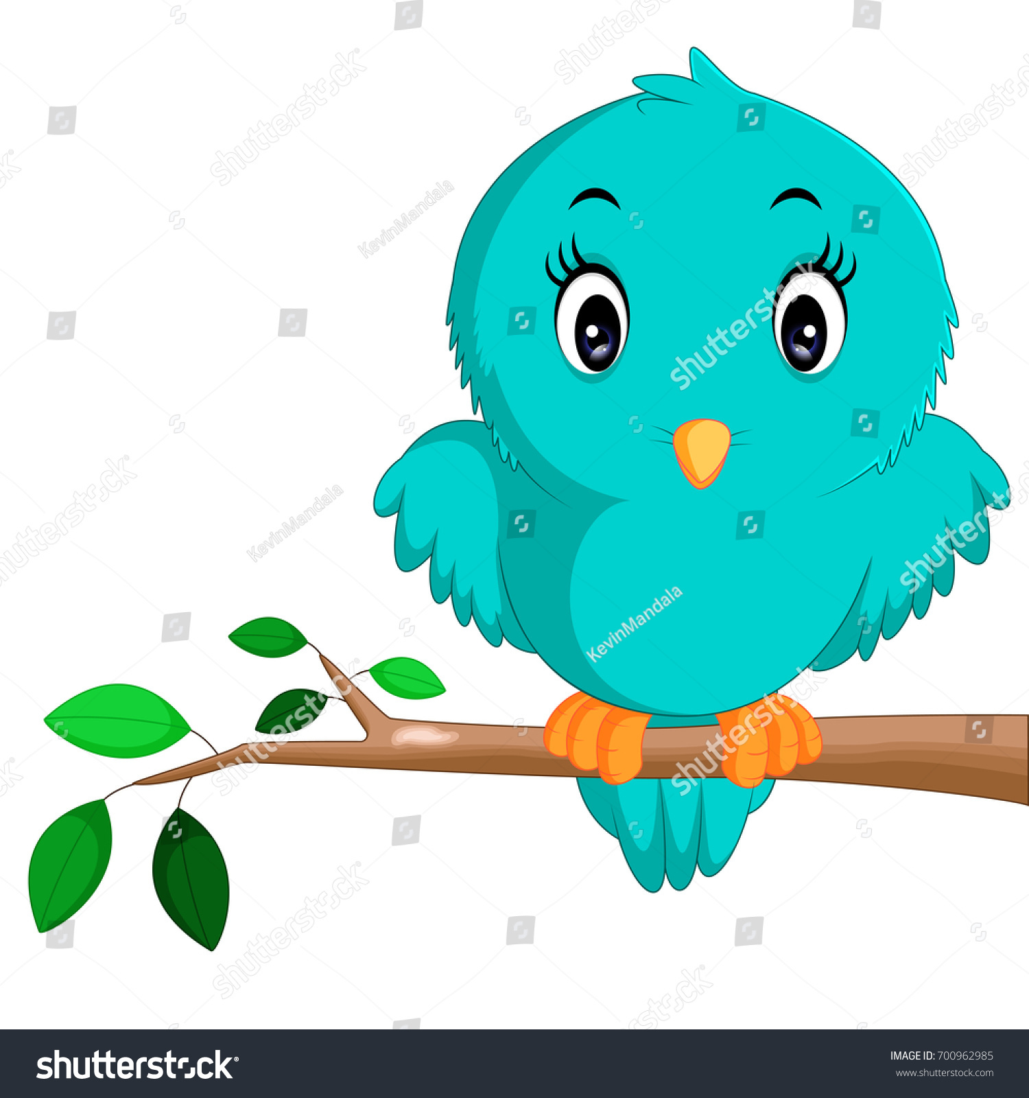 Cute Sparrow Cartoon Stock Vector (Royalty Free) 700962985