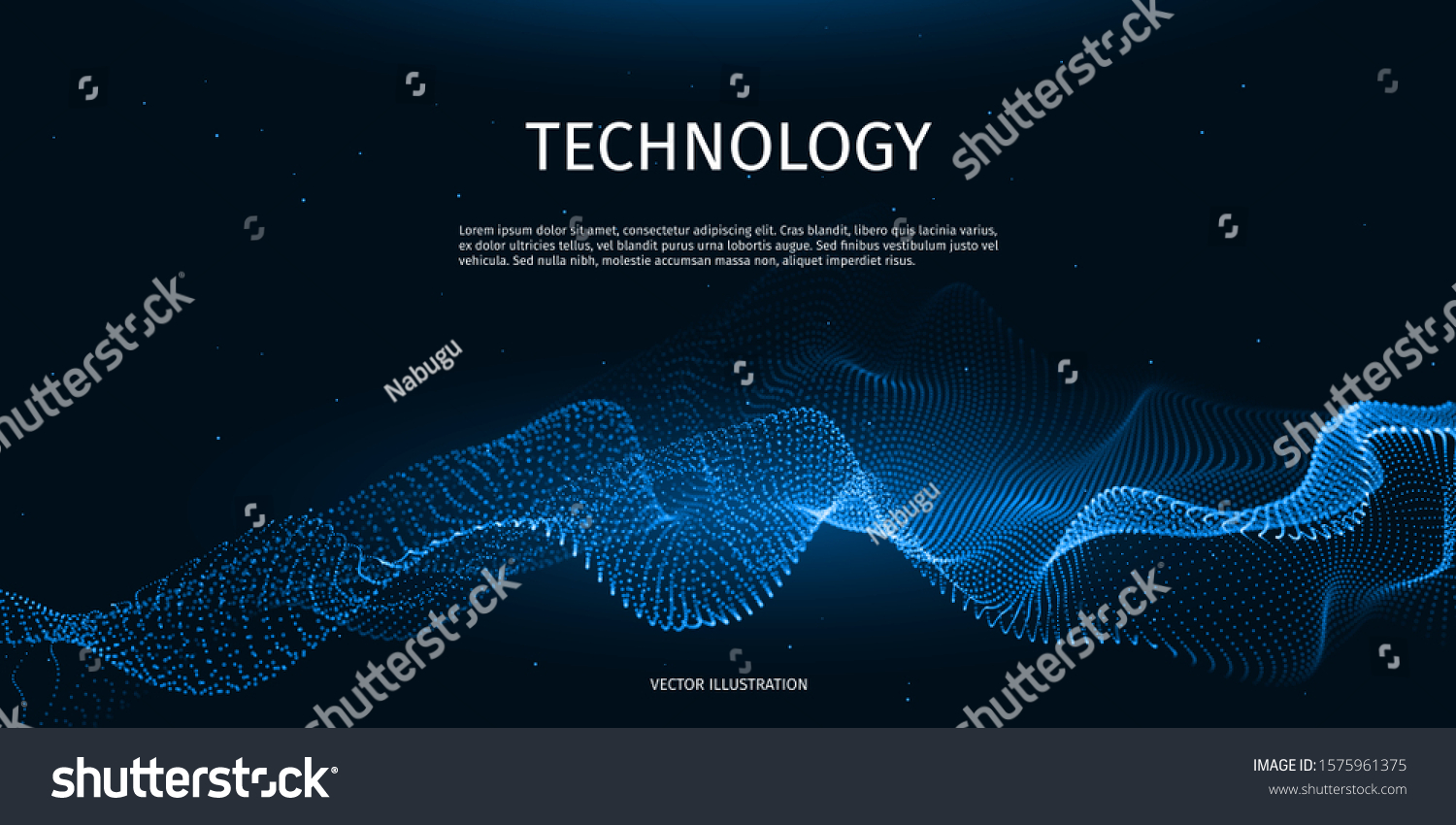 3d Abstract Digital Technology Background Futuristic: เวกเตอร์สต็อก ...
