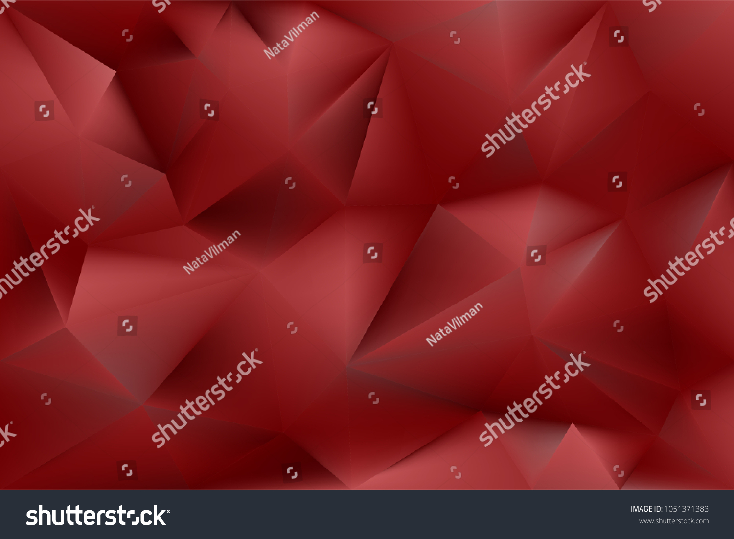 3d Abstract Red Crystal Background Stock Vector (Royalty Free) 1051371383