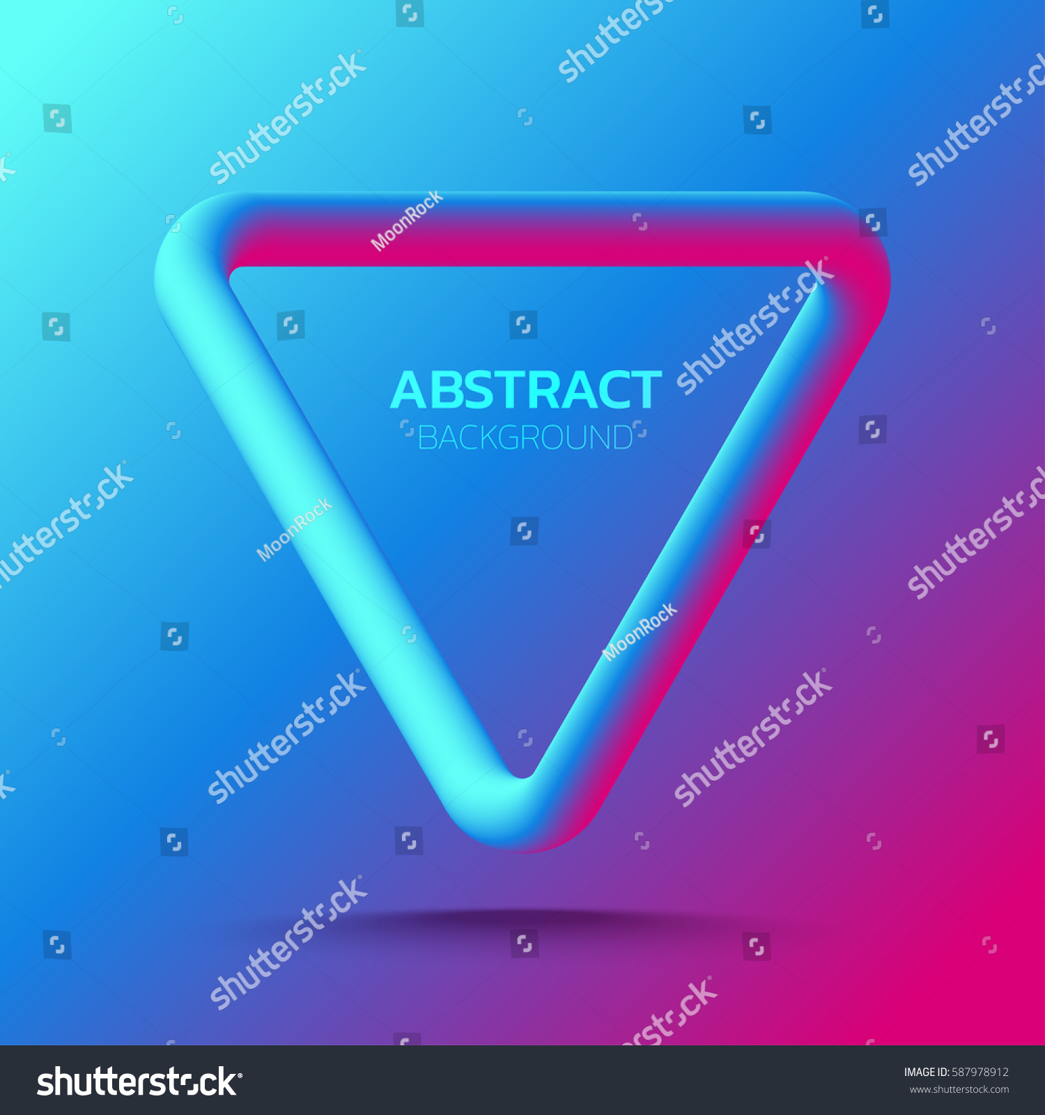 3d Abstract Triangle Figure Background Logo Stock Vector (Royalty Free ...