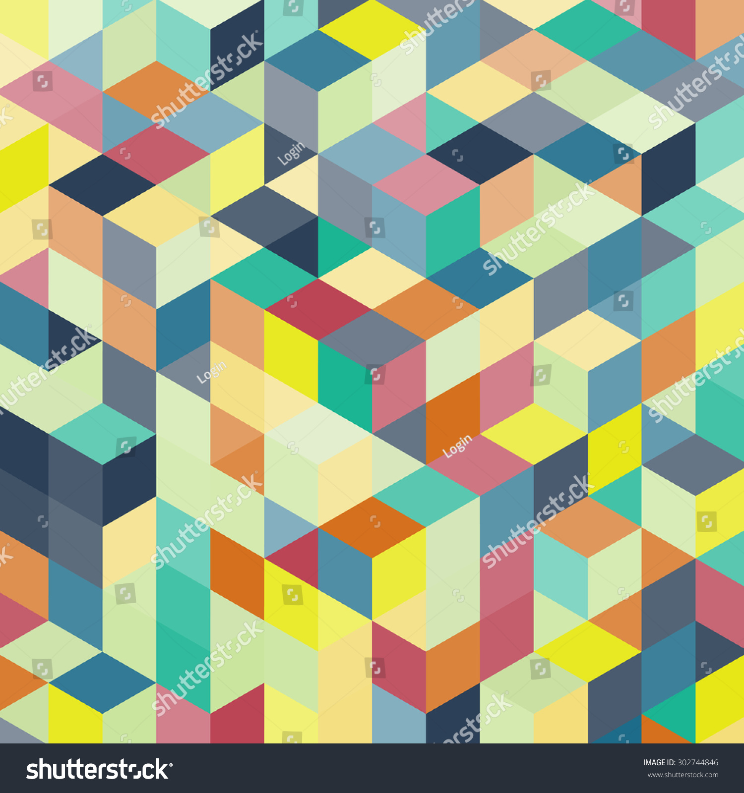 3d Blocks Structure Background Vector Illustration: เวกเตอร์สต็อก (ปลอด ...