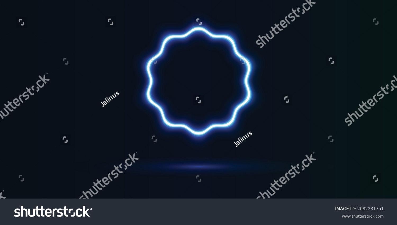 3d Blue Neon Shape Render Stock Vector (Royalty Free) 2082231751 ...
