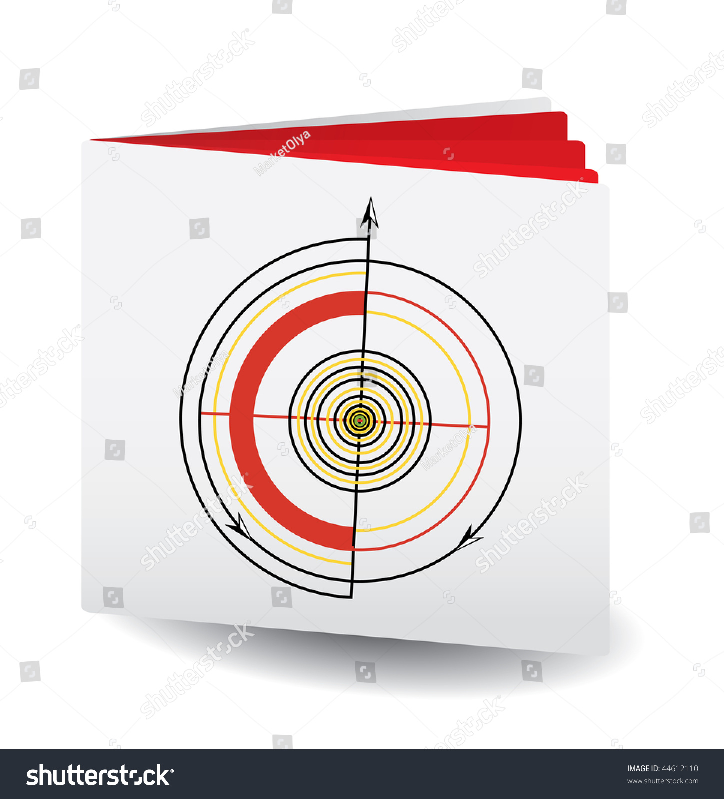 3d Book Target On Top Vector 스톡 벡터(로열티 프리) 44612110 | Shutterstock