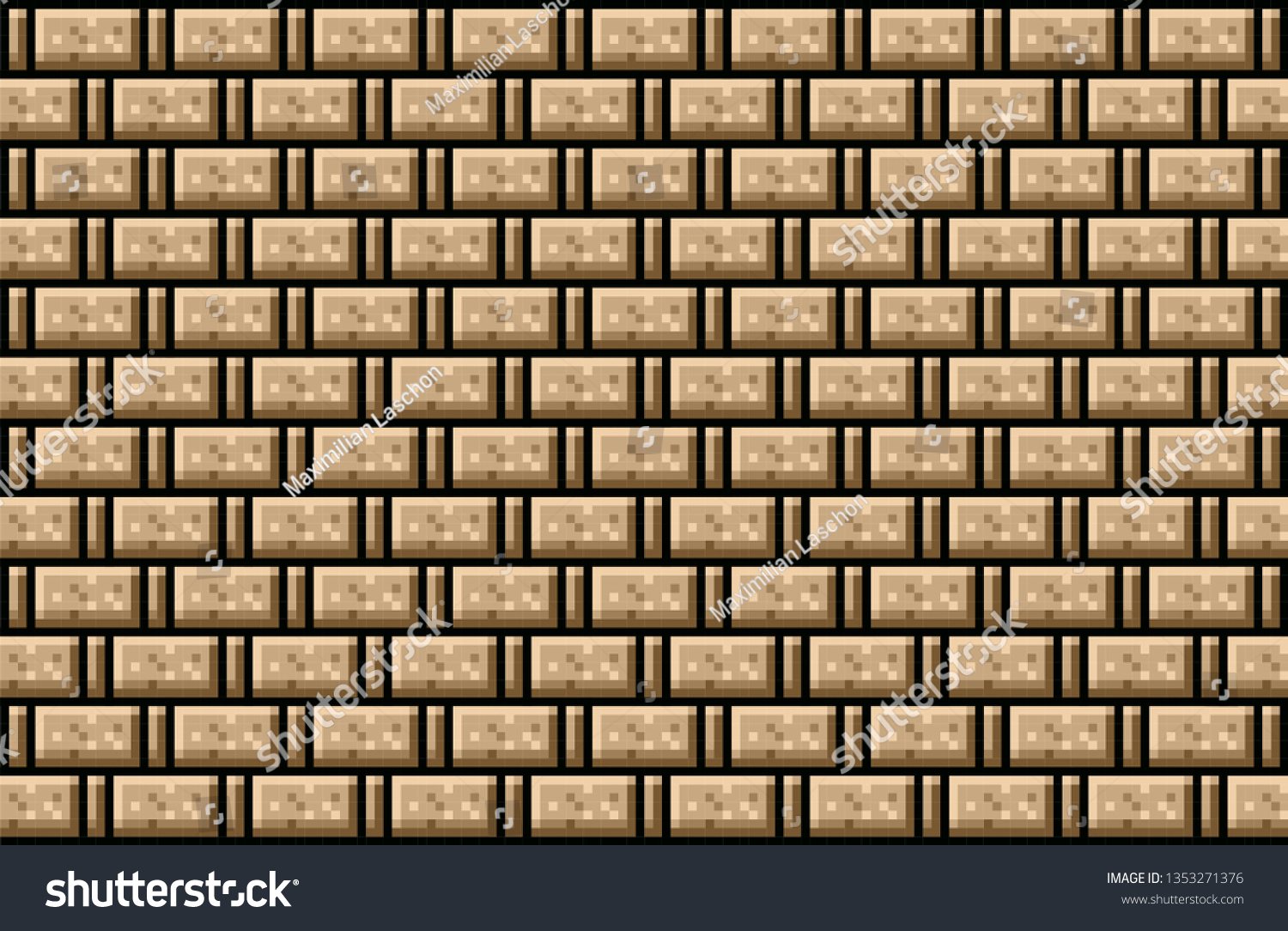 2d Brick Wall Texture Assets Game Stock Vector (Royalty Free) 1353271376