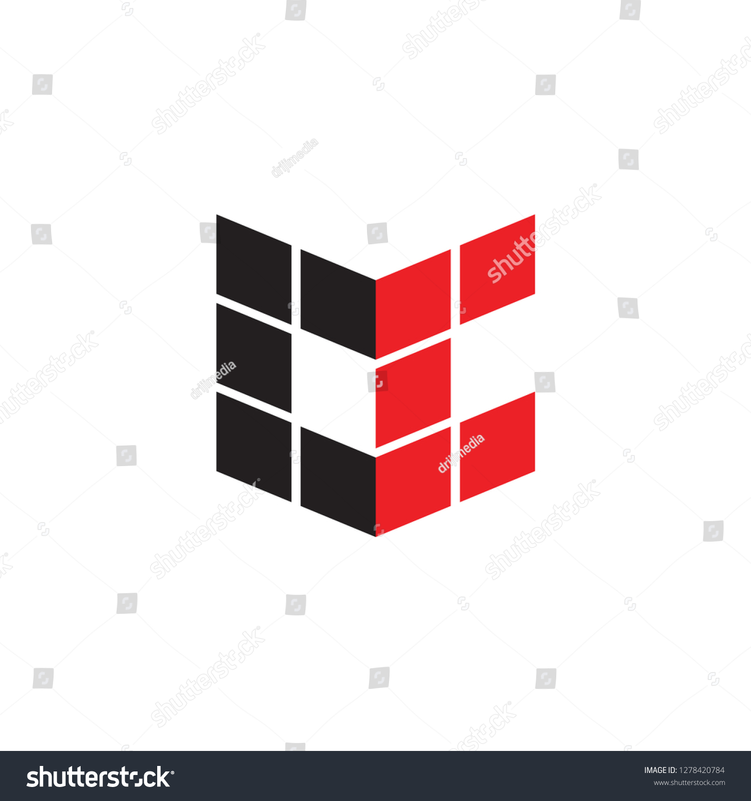 3d Cc Logo Letter Design Stock Vector (Royalty Free) 1278420784 ...