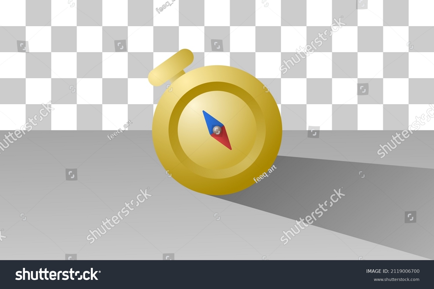 3d Compass Yellow Gradient Smooth Stock Vector (Royalty Free ...