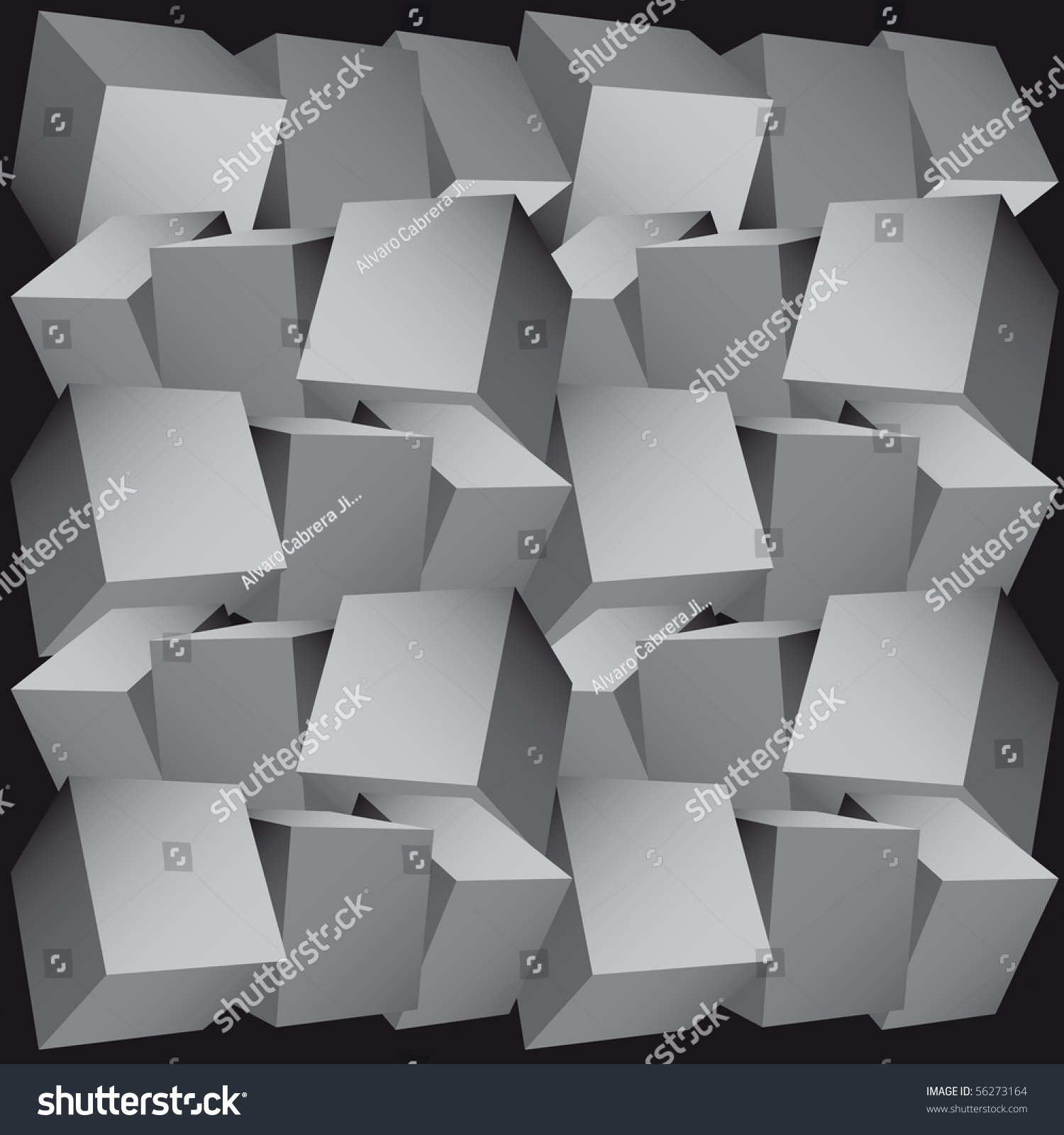 3d Composition Cubes Vector Illustration: vector de stock (libre de ...
