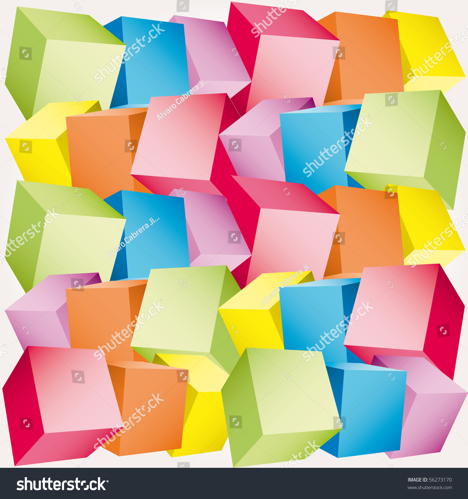 3d Composition Cubes Vector Illustration Stock Vector (Royalty Free ...