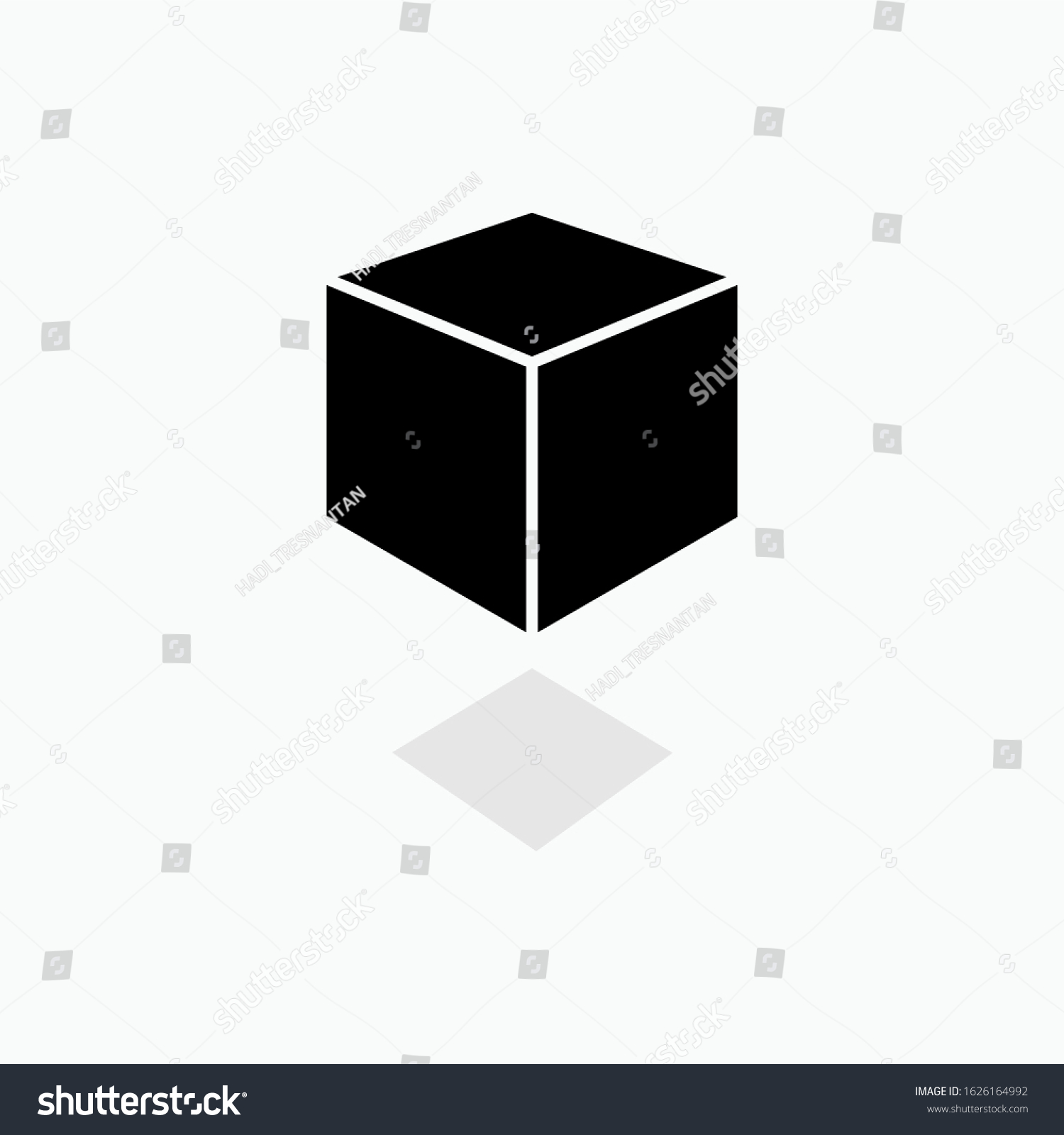 3d Cube Icon Multi Dimension Shape Stock Vector (Royalty Free ...
