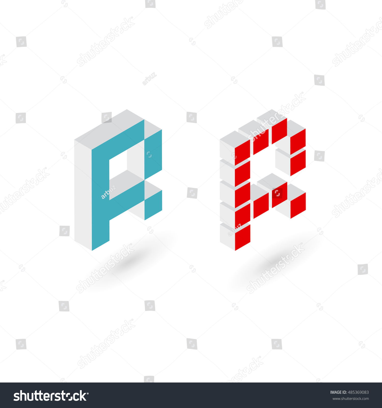 3d Cube Letter R Logo Icon 스톡 벡터(로열티 프리) 485369083 | Shutterstock