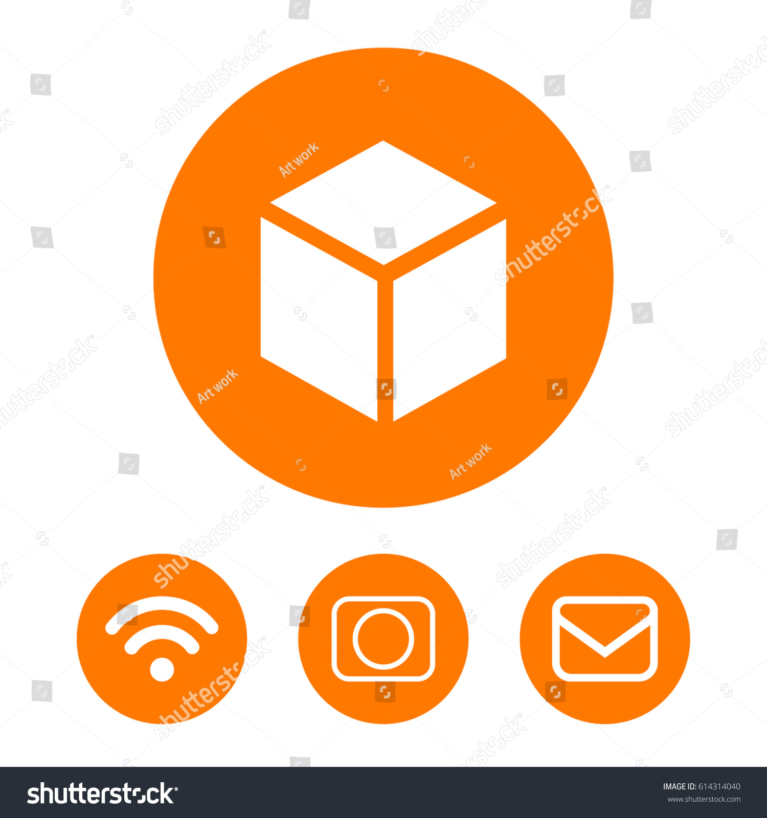 3d Cube Logo Design Icon Vector Stock Vector (Royalty Free) 614314040 ...