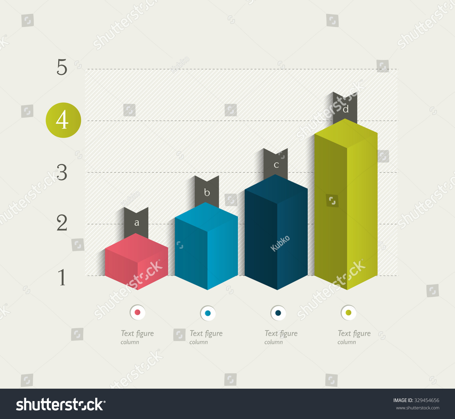 3d Design Graph Infographics Chart Stock Vector (Royalty Free ...
