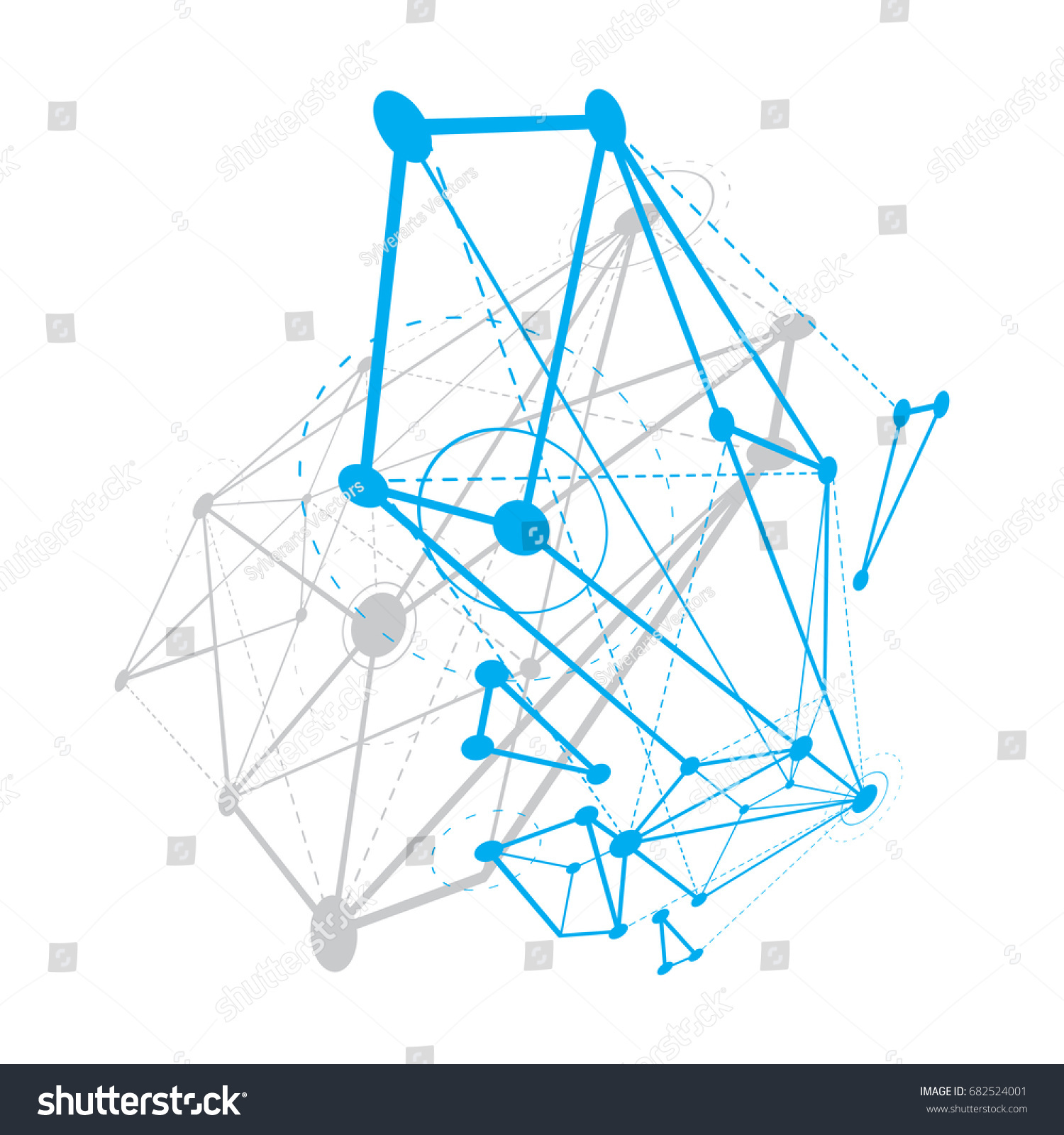 3d Engineering Vector Backdrop Abstract Polygonal Stock Vector (Royalty ...