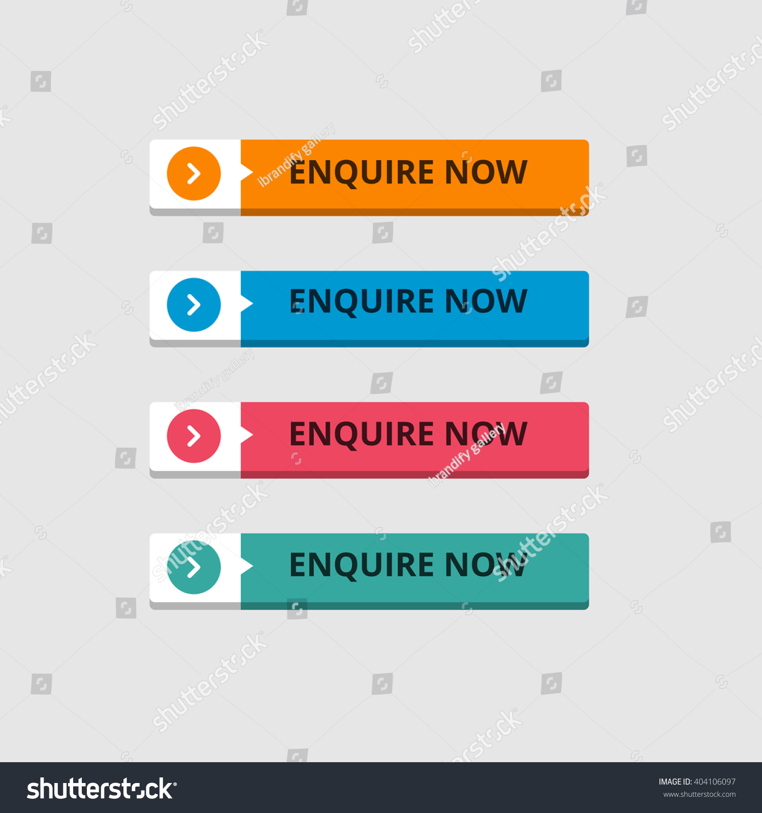 3d Enquire Now Button Set Icons Stock Vector (Royalty Free) 404106097 ...