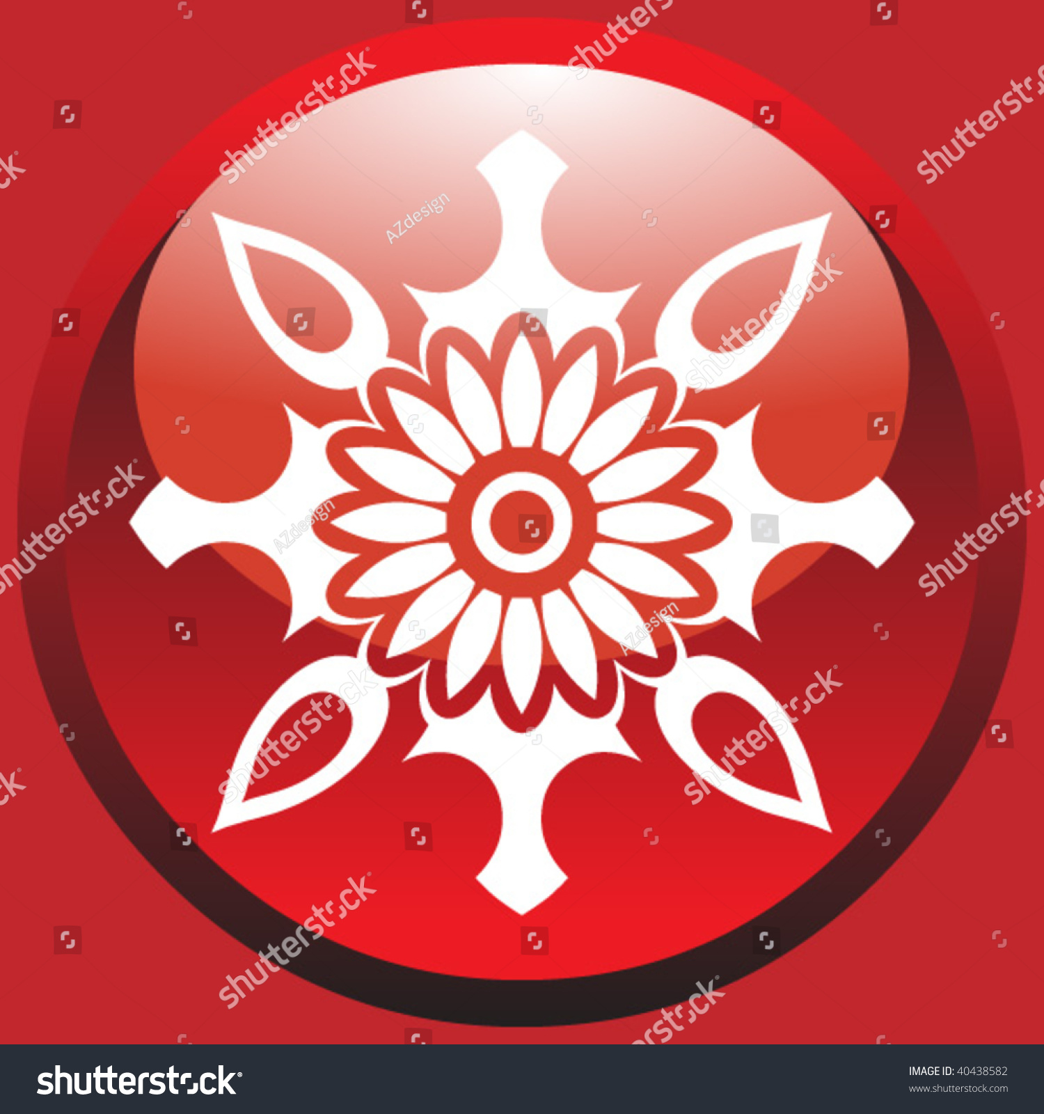 3d Floral Design Element Vector Image Stock Vector (Royalty Free ...
