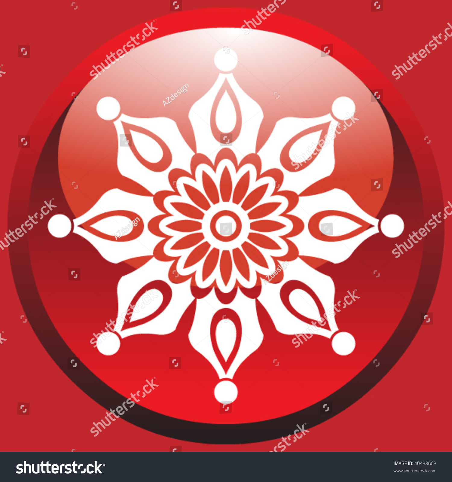 3d Floral Design Element Vector Image Stock Vector (Royalty Free ...