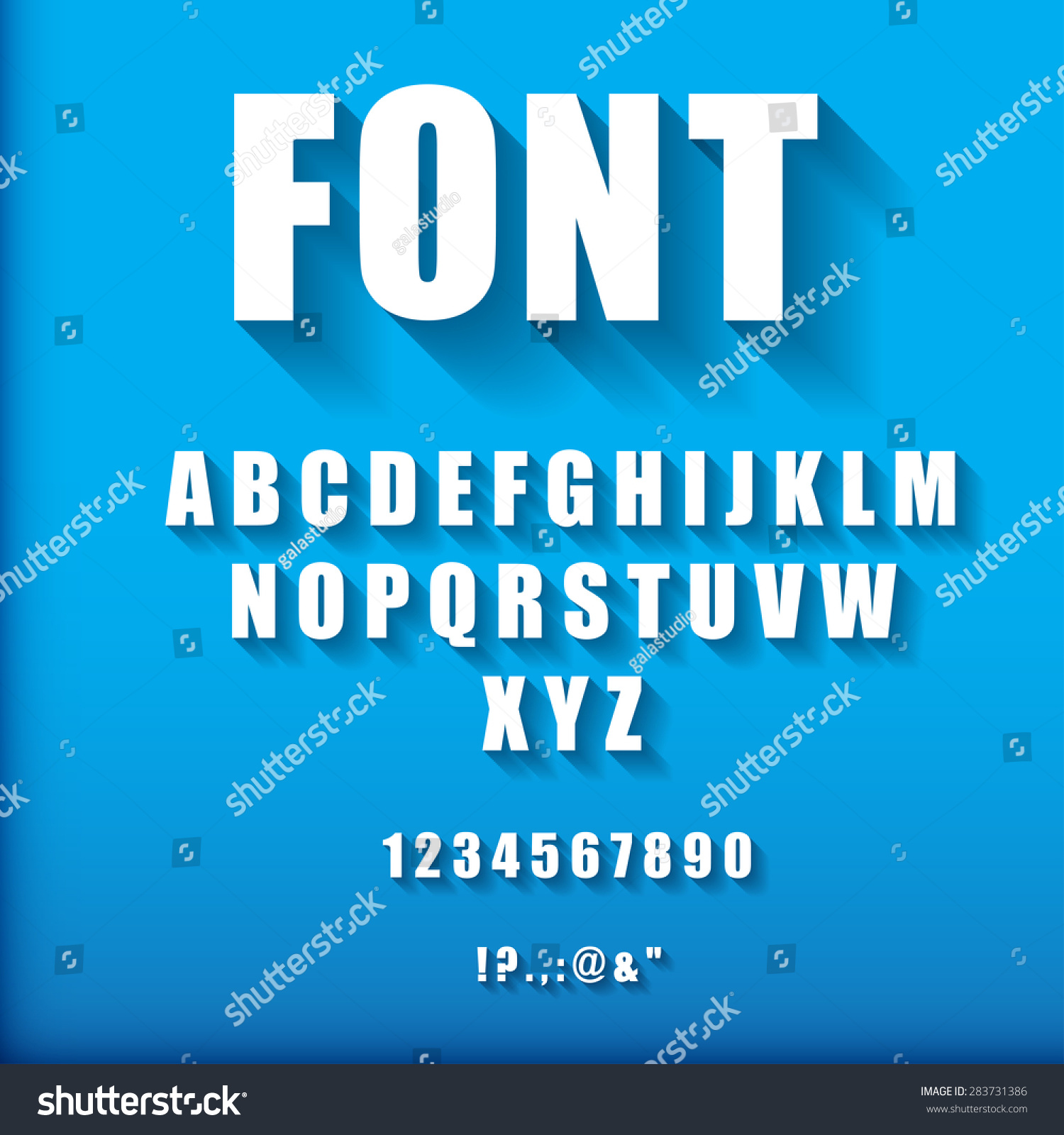 3d Font Vector Illustration Stock Vector (Royalty Free) 283731386