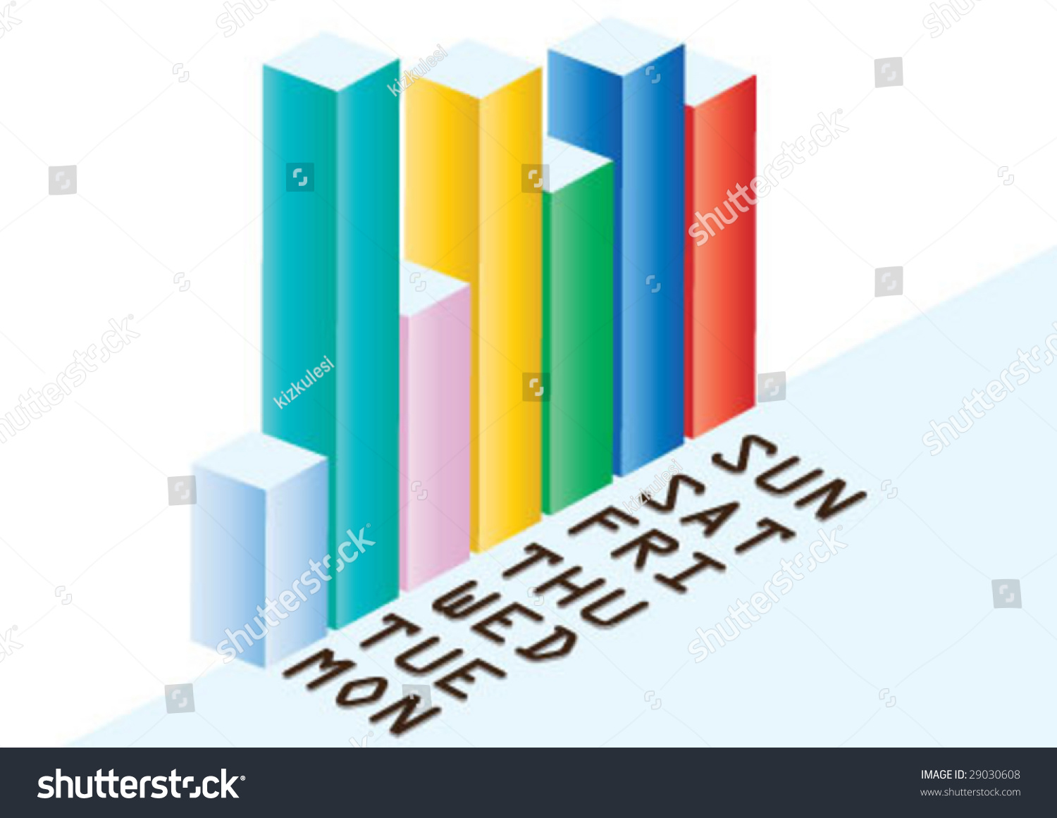 3d Graph Colors Sizes Stock Vector (Royalty Free) 29030608 | Shutterstock