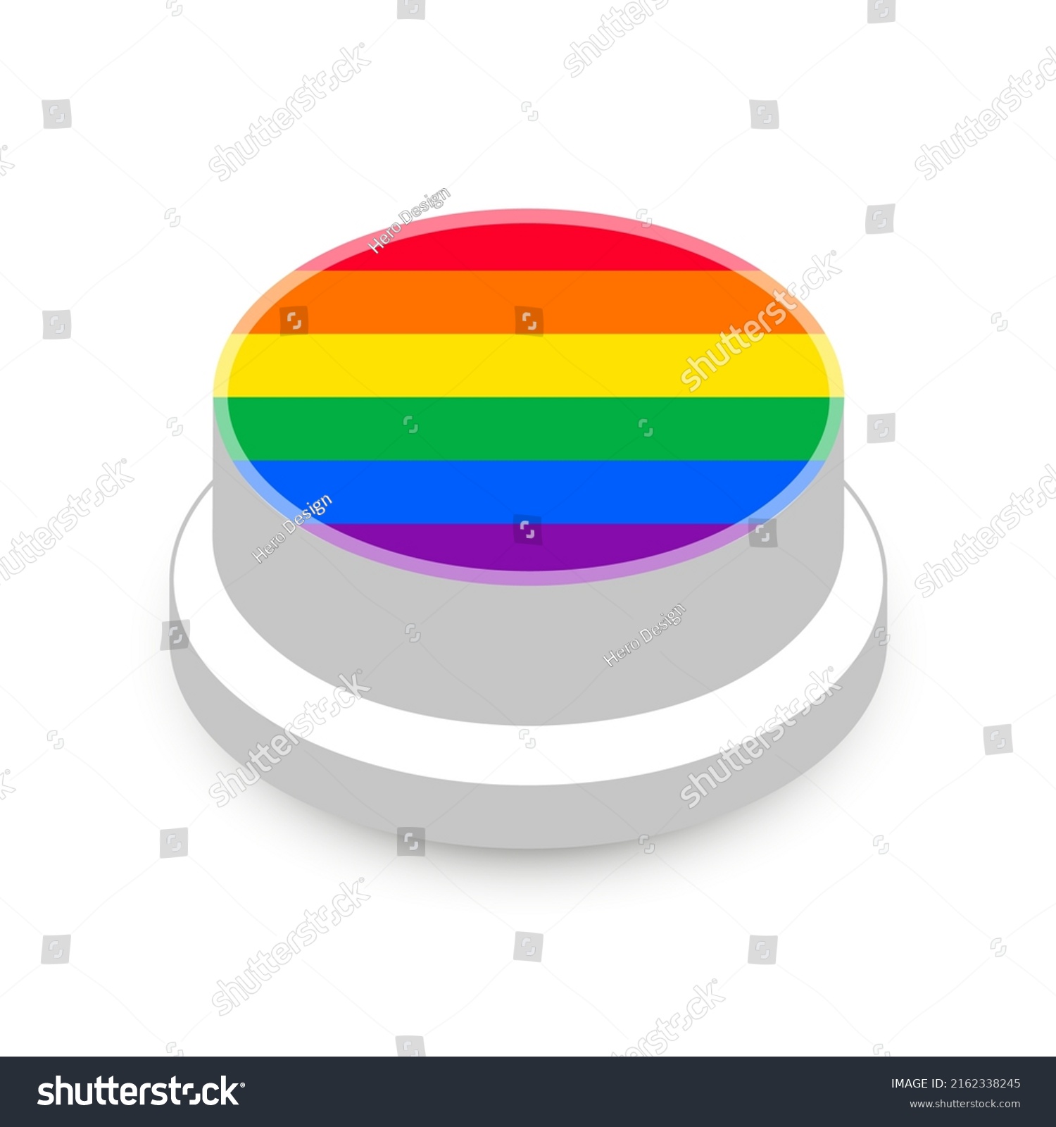 3d Illustration Vector Lgbt Rainbow Flat Stock Vector (Royalty Free ...
