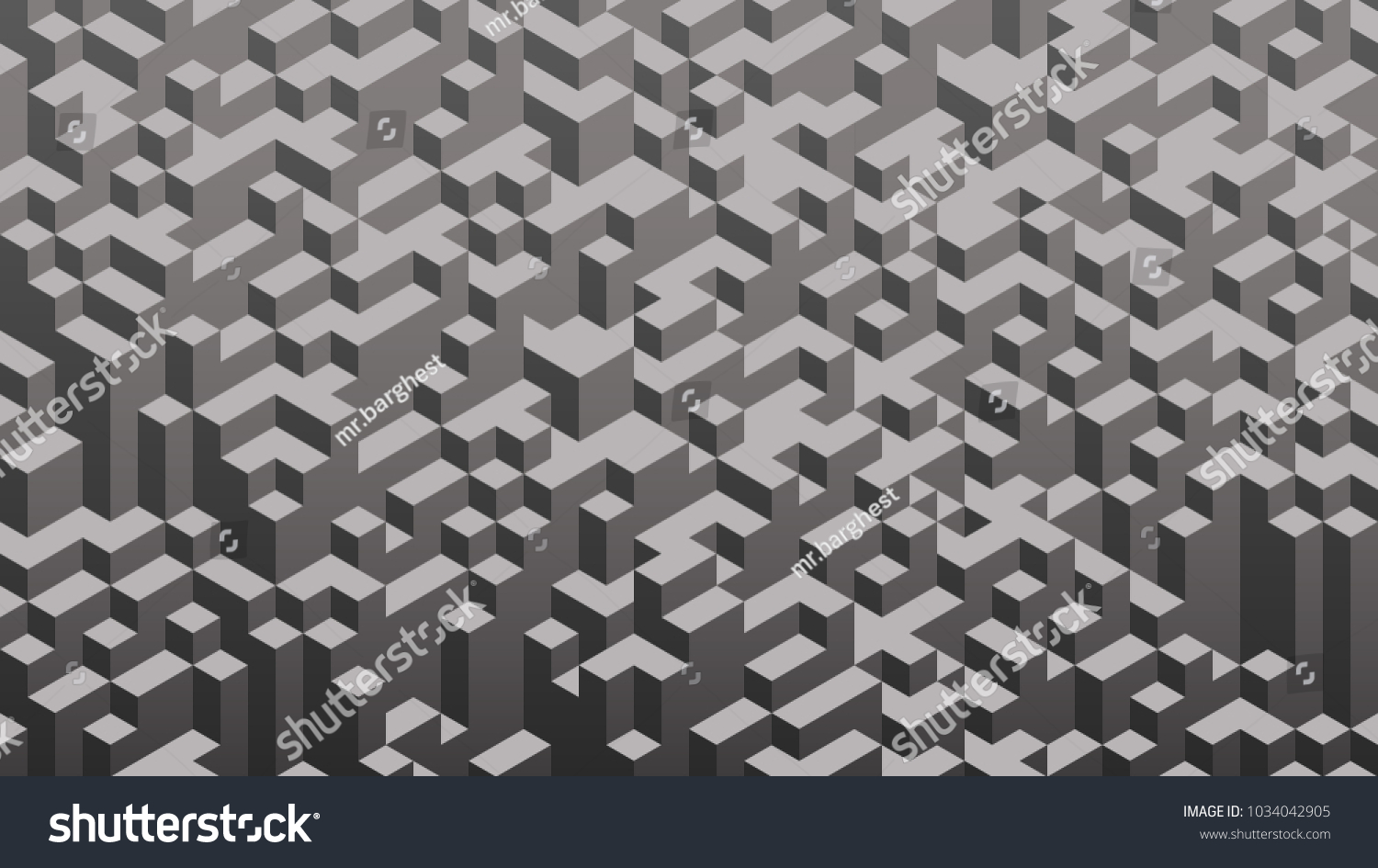 3d Isometric Background Cube Landscape Stock Vector (Royalty Free ...