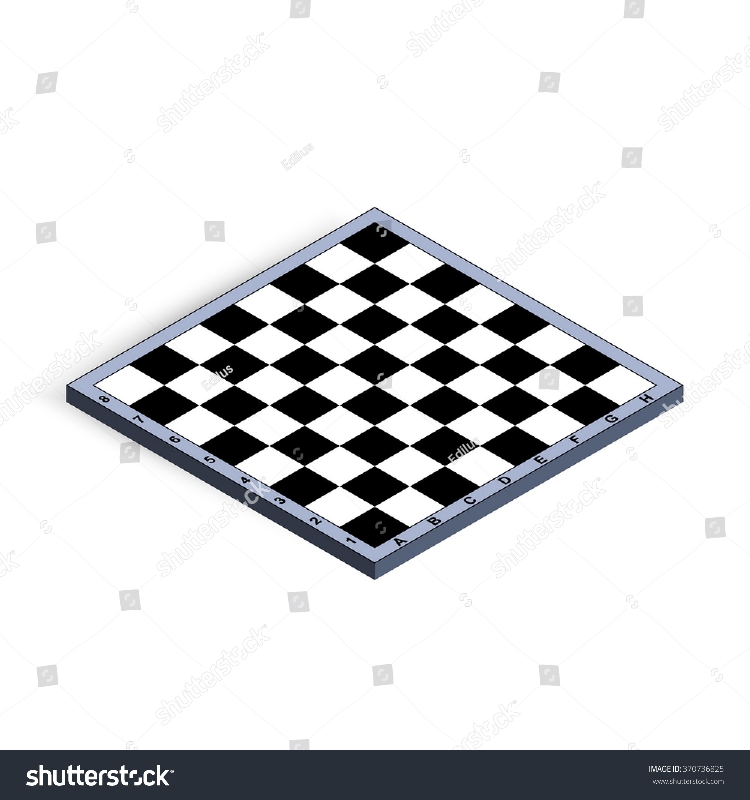 3d Isometric Chess Board Vector Illustration Stock Vector (Royalty Free ...