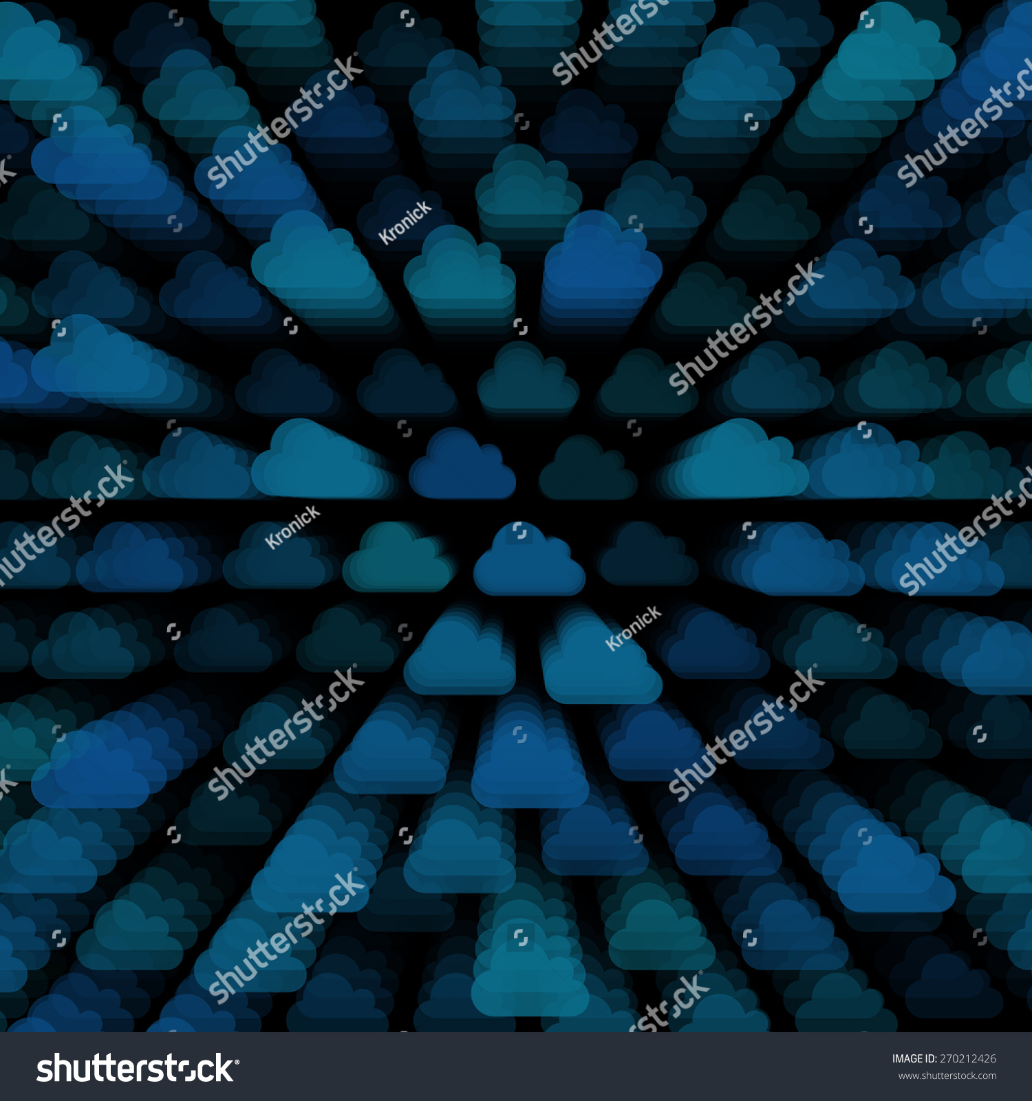 3d Layered Dark Vector Background Cloud Stock Vector (Royalty Free ...