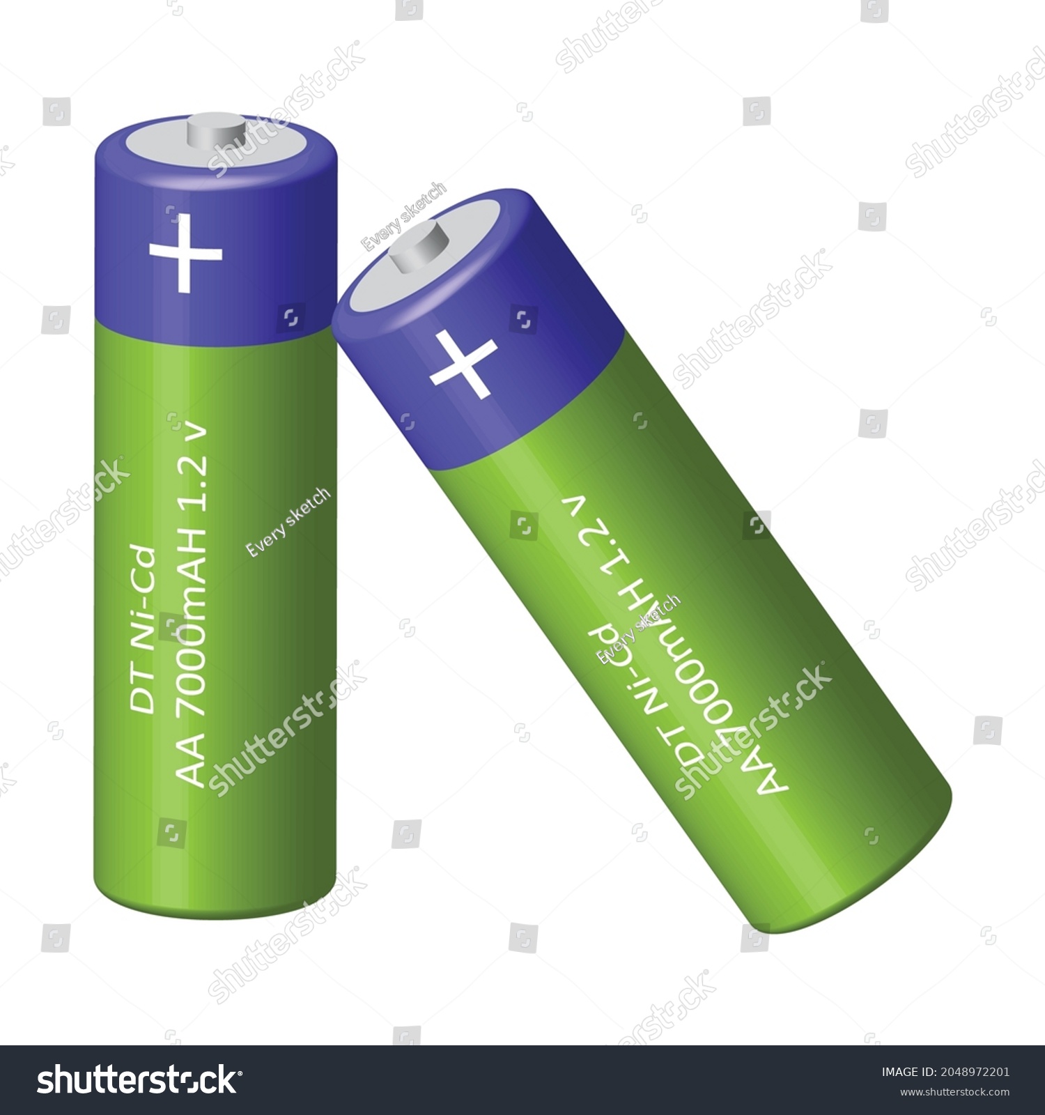 3d Lithium Ion Battery Cell Stock Vector (Royalty Free) 2048972201 ...