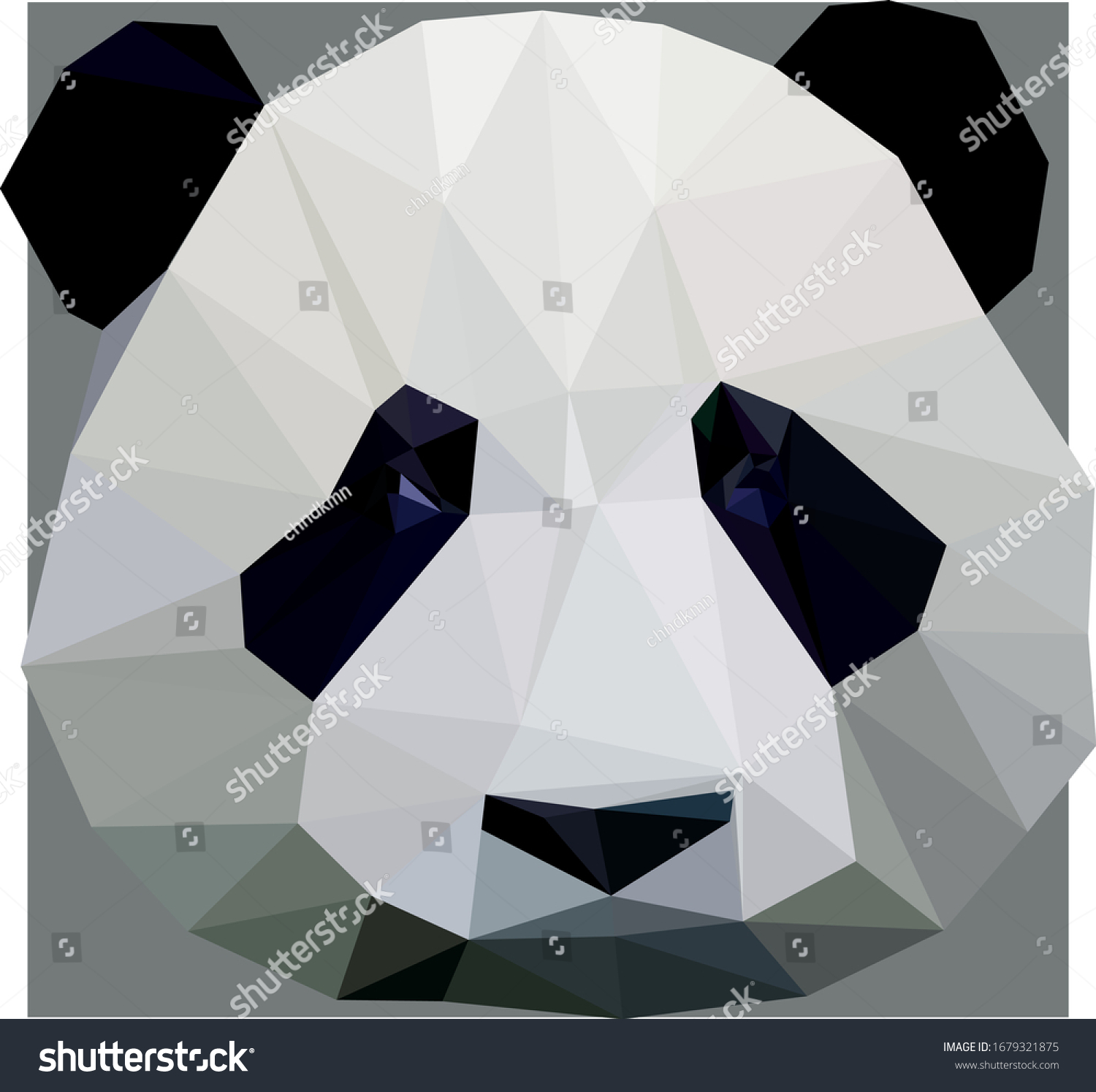 Arte de polígono con cabeza de: vector de stock (libre de regalías ...