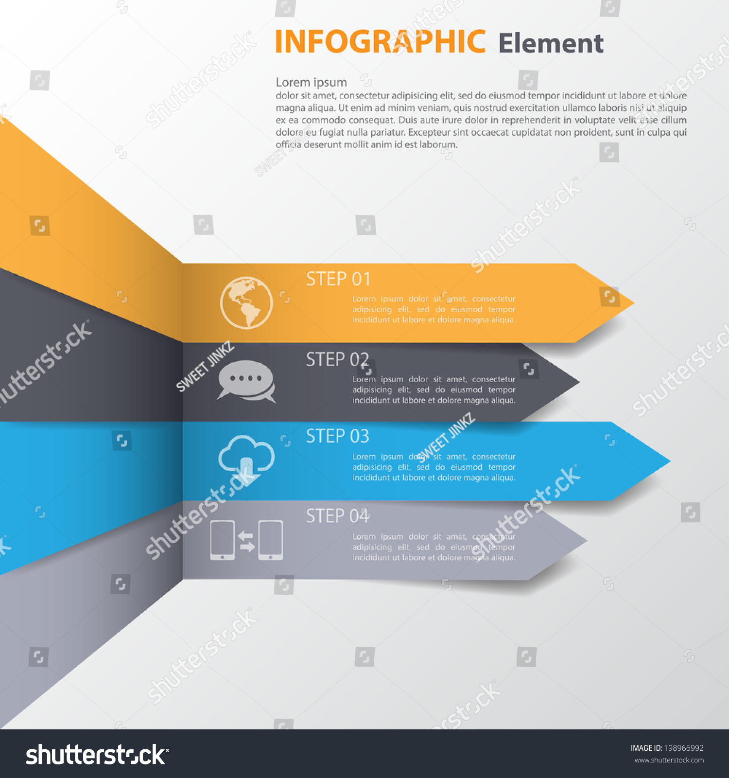 3d Minimal Infographics Vector: vector de stock (libre de regalías ...