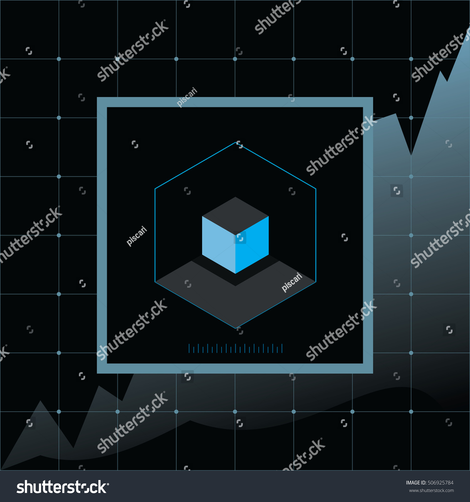 3d Modeling Technology Background Isometric Element: vector de stock ...