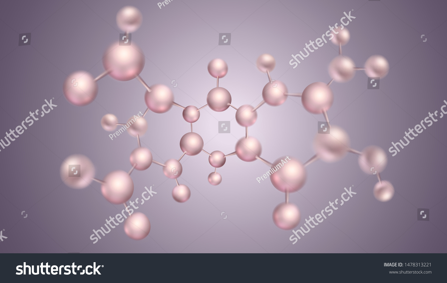 3d Molecules Vector Design Science Abstract Stock Vector Royalty Free 1478313221