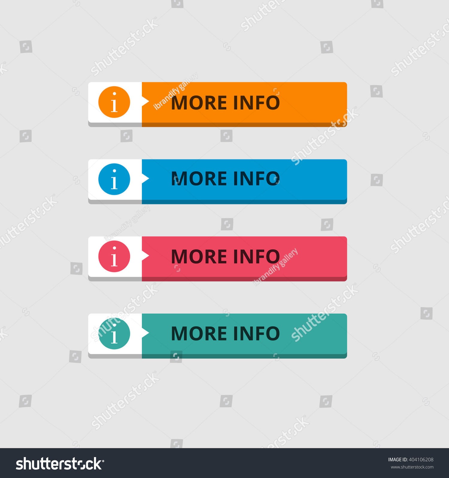 3d More Info Button Set Icons Stock Vector (Royalty Free) 404106208 ...