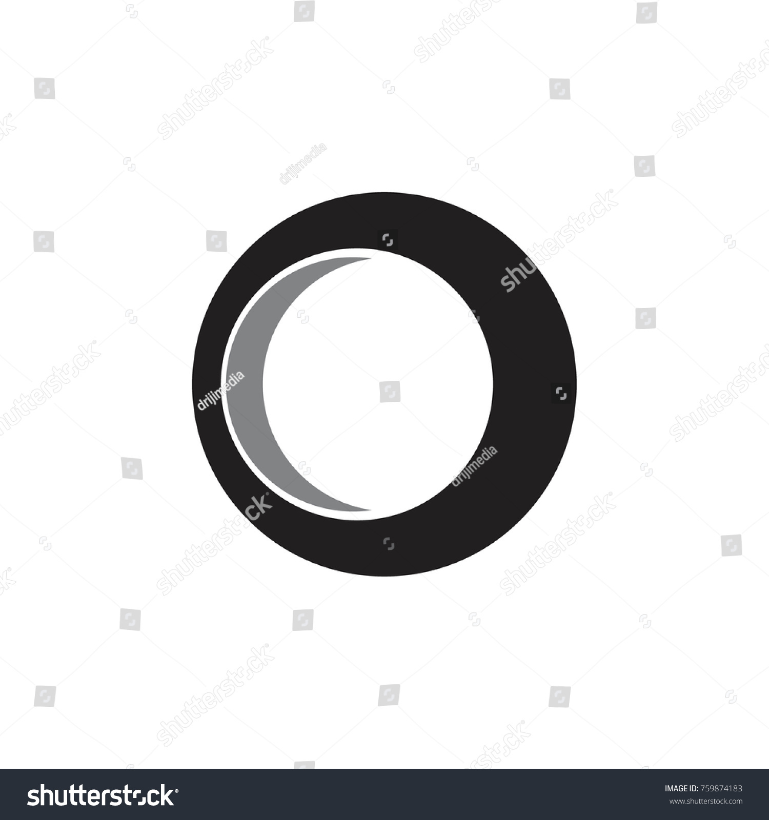 3d O Letter Logo Design Vector Stock Vector (Royalty Free) 759874183