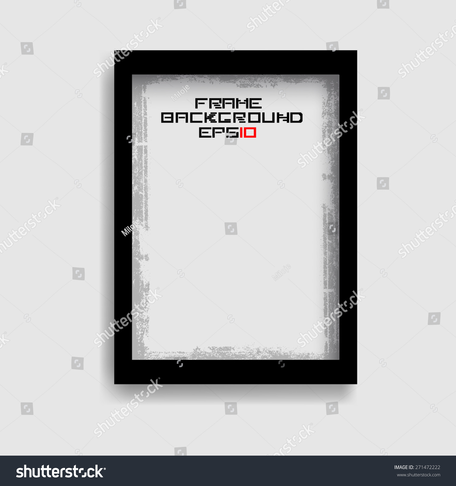 3d Photo Border Frame Contemporary Vector: เวกเตอร์สต็อก (ปลอดค่า ...