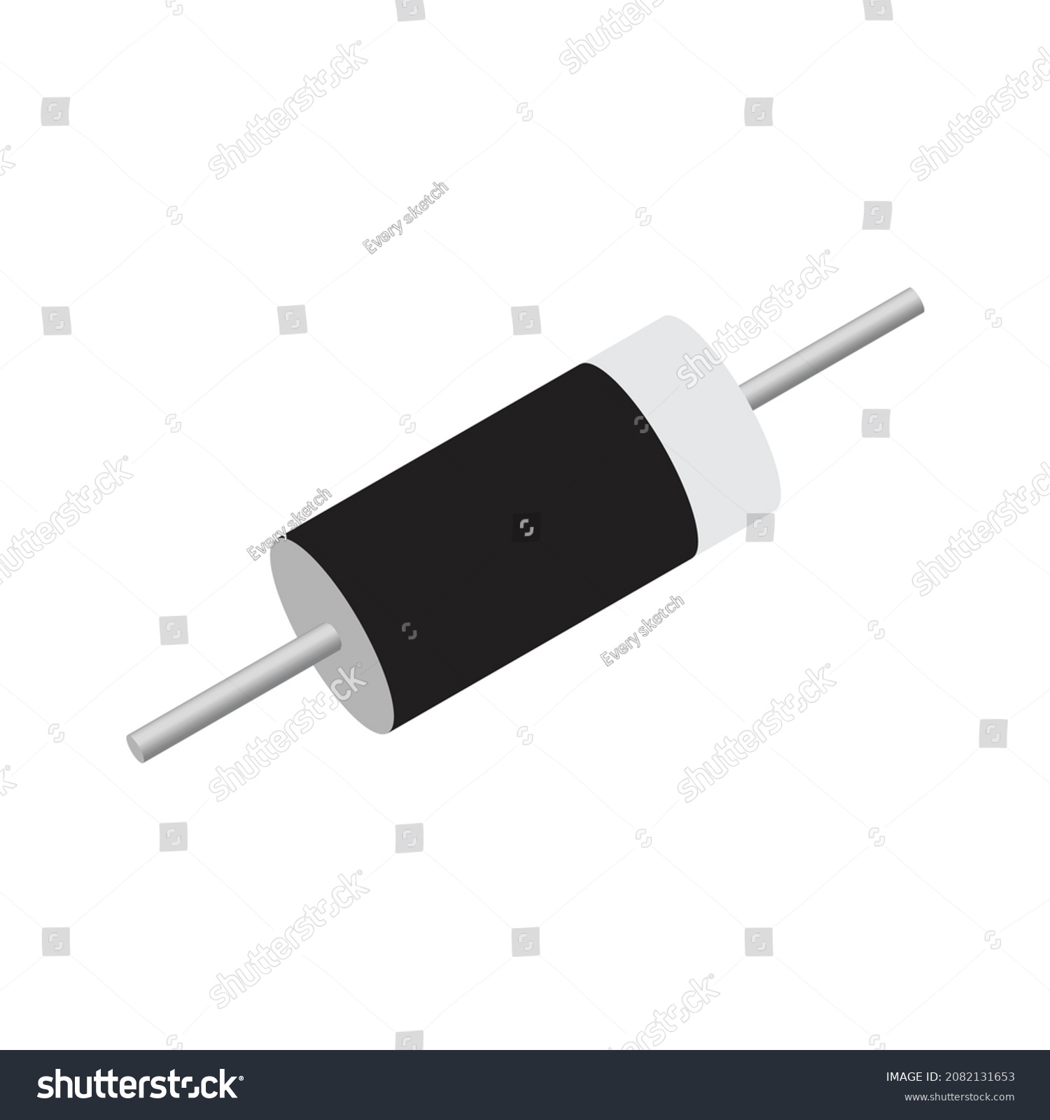 3d Pn Junction Diode Rectifier Stock Vector (Royalty Free) 2082131653