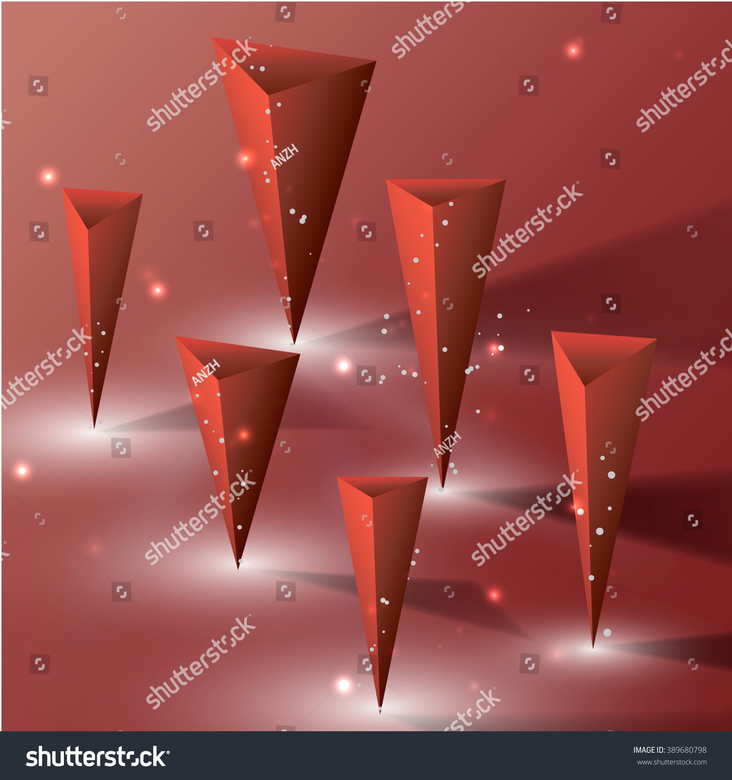 3d Pyramid Redelements Infographicsgeometryvector Stock Vector (Royalty ...