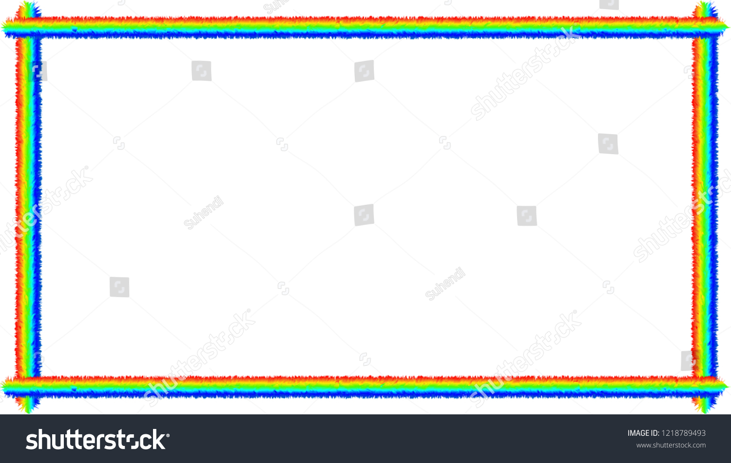 3d Rainbow Fur Effect Fur Vector Stock Vector (Royalty Free) 1218789493 ...
