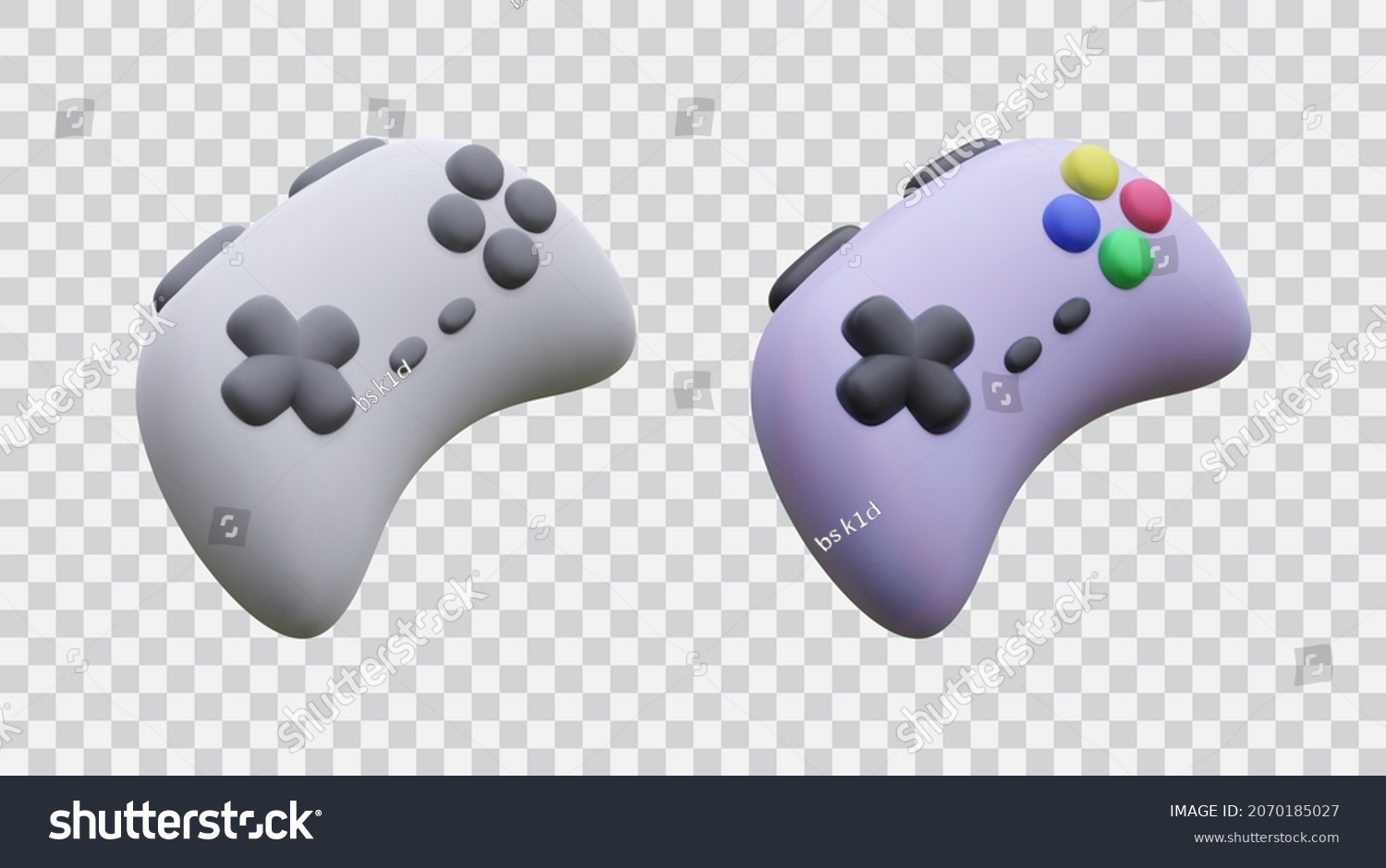 3d Realistic Game Controller Controlling Pc Stock Vector (Royalty Free ...