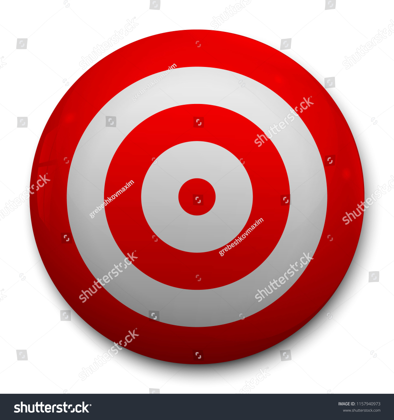 Ilustración 3d realista Target, Vector: vector de stock (libre de ...