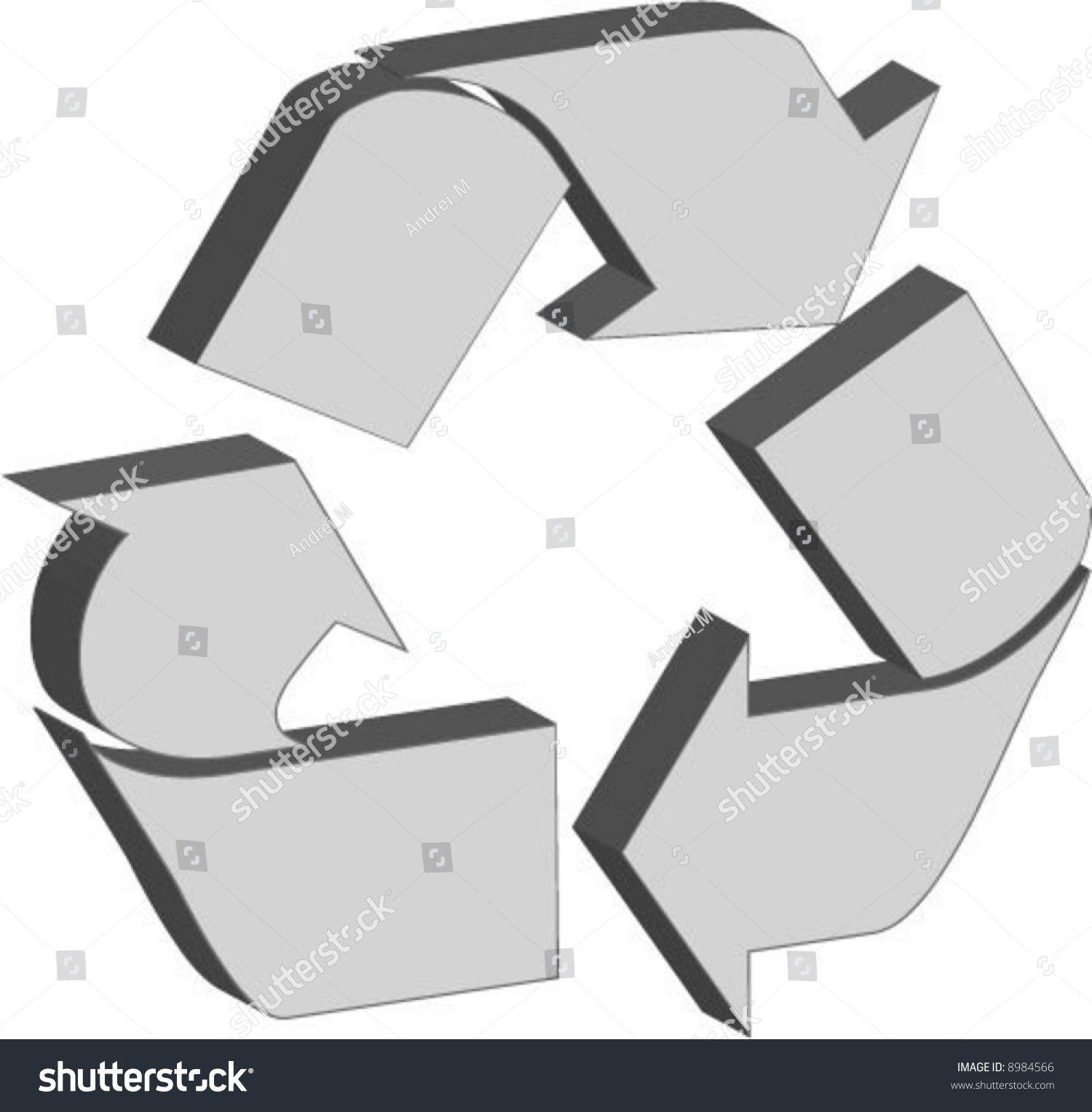 3d Recycling Vector Illustration Stock Vector (Royalty Free) 8984566 ...